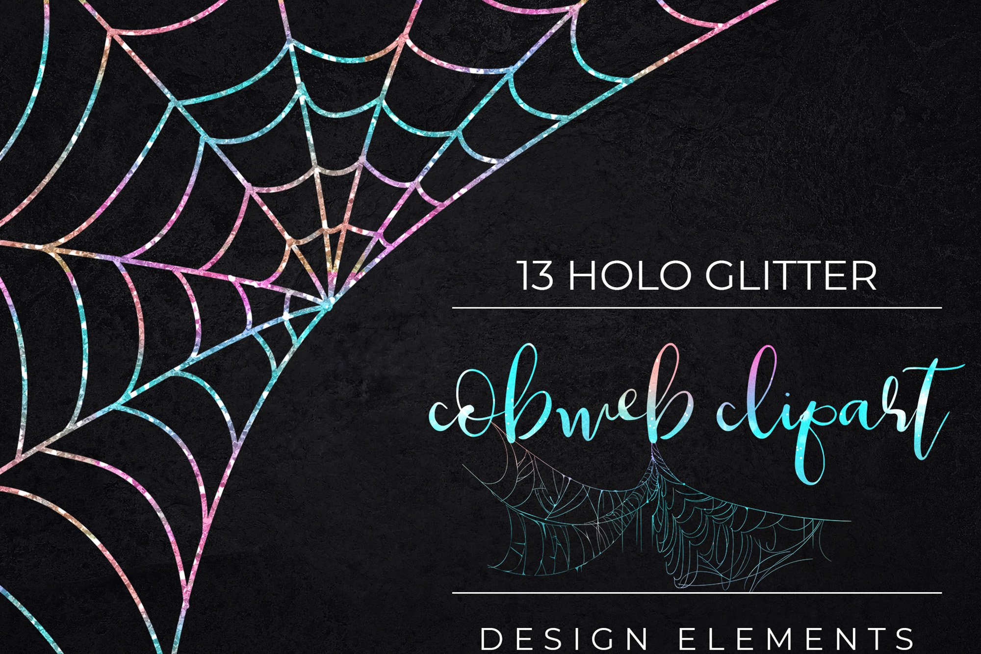 Purple Spider Web Clip Art