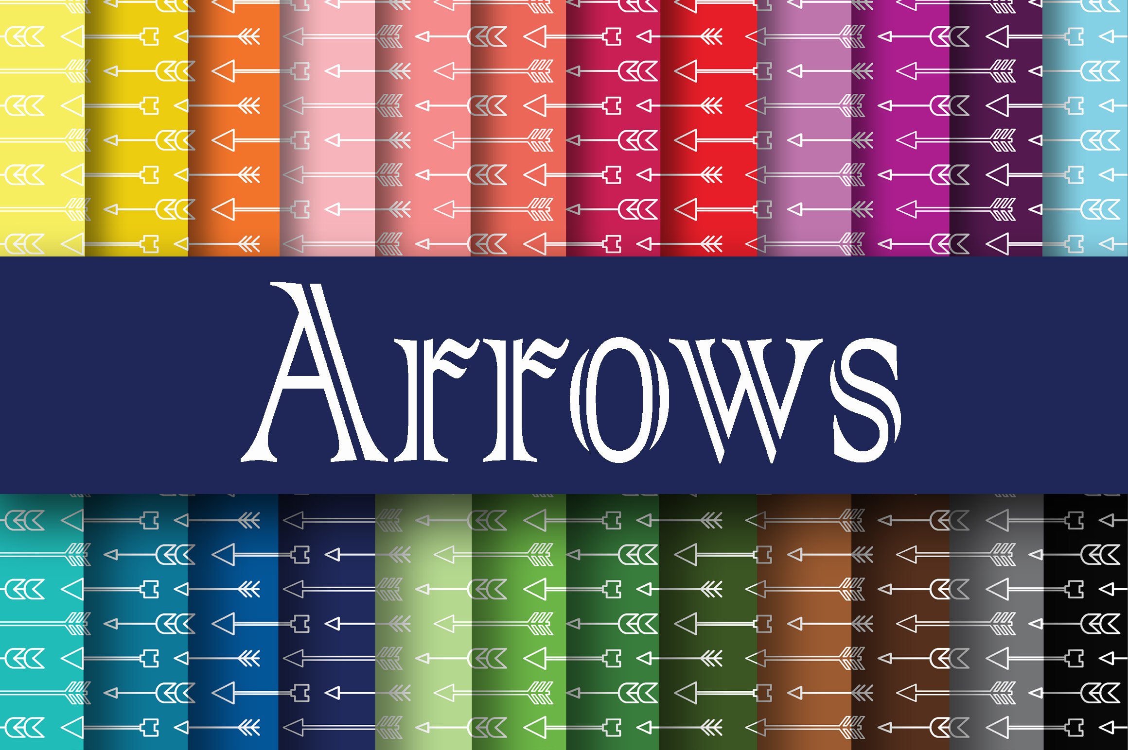 Arrows Digital Papers (37202) | Backgrounds | Design Bundles