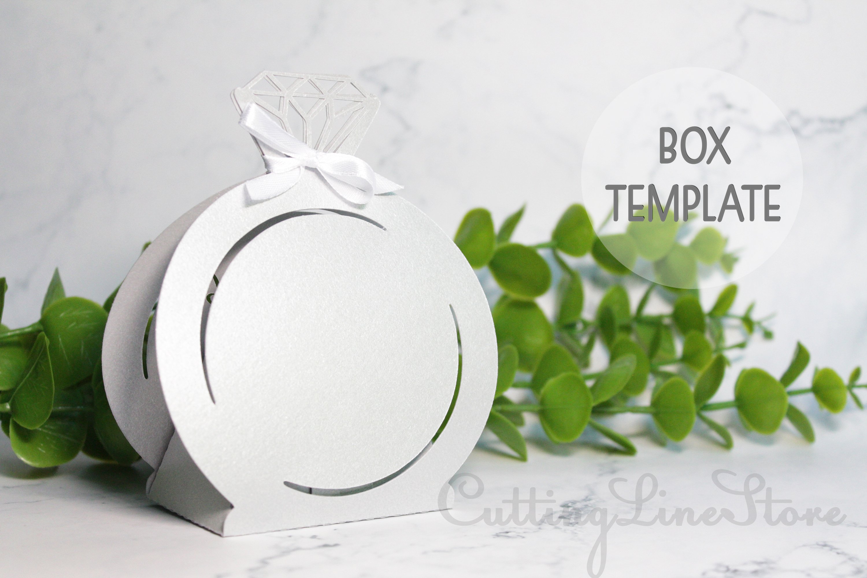 Diamond favor box template, Diamond gift box svg (902880) | Cut Files ...