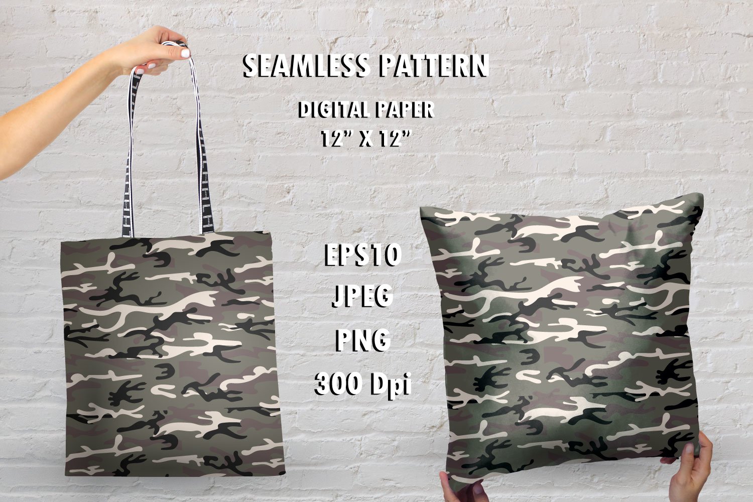 Military camouflage seamless pattern. Mimetic digital paper. (816520 ...