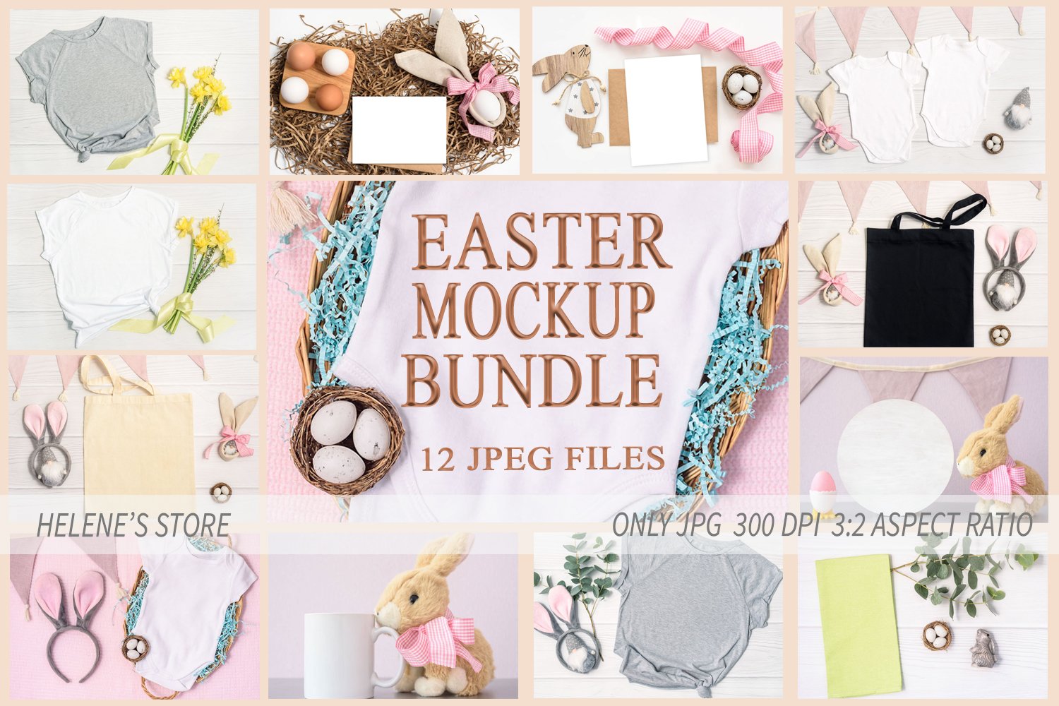 Easter mockups bundle