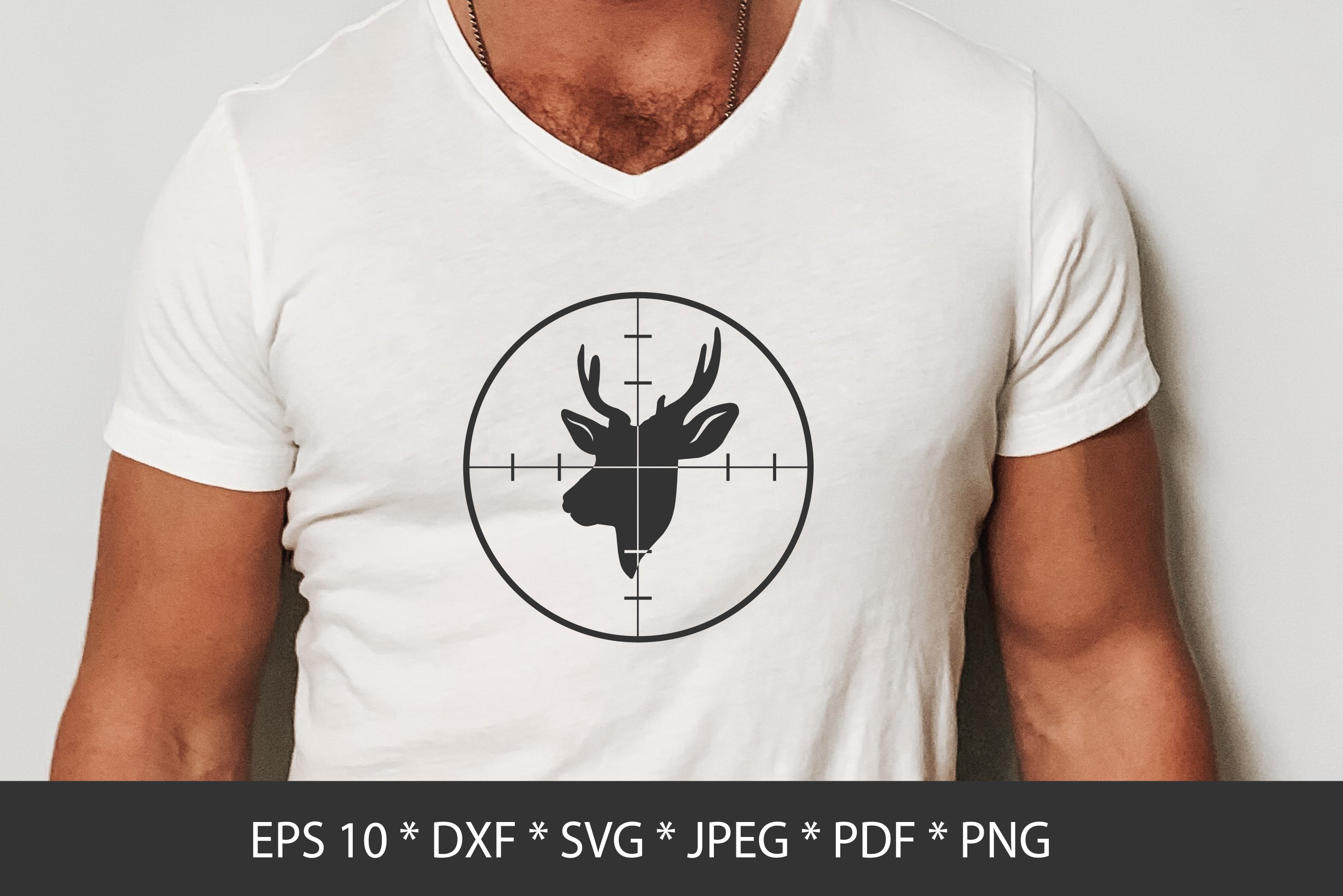 Deer Silhouette in Scope SVG. Deer Hunting. (905203) | Cut Files ...
