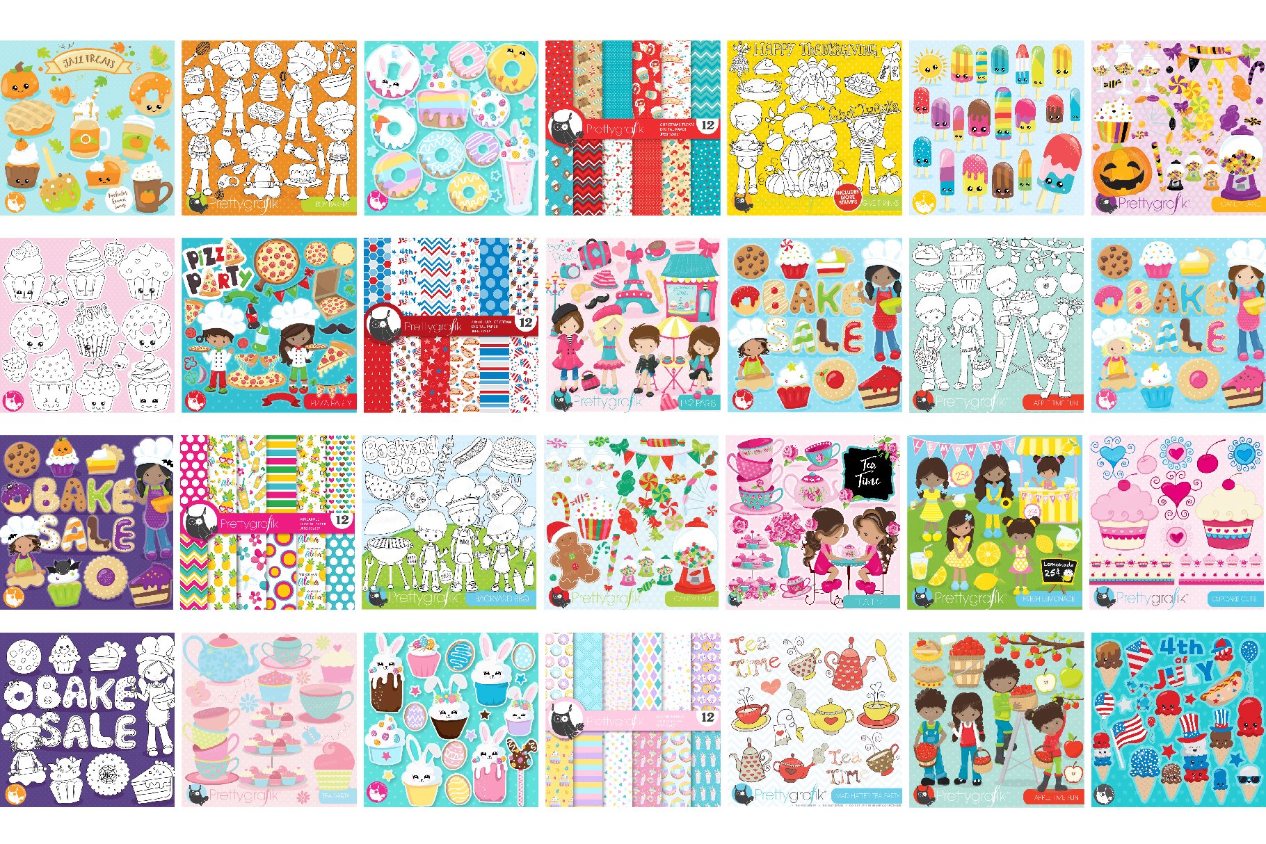 food illustrations bundle - food Sublimation designs (939736 ...