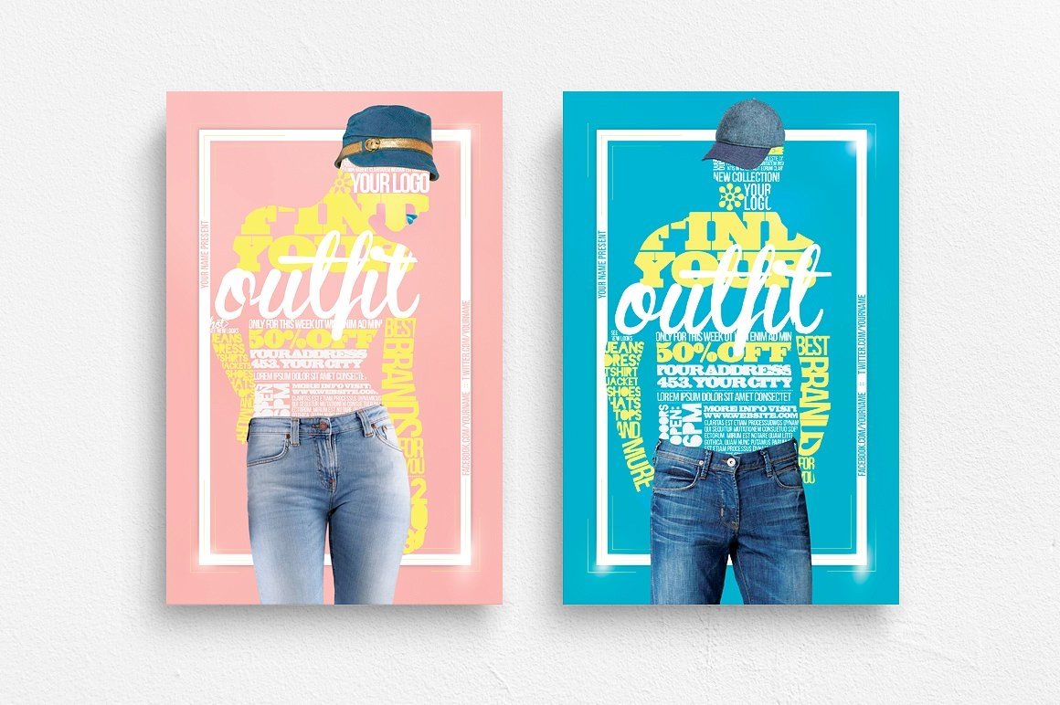 Your Outfit Flyer Template (213635) | Flyers | Design Bundles