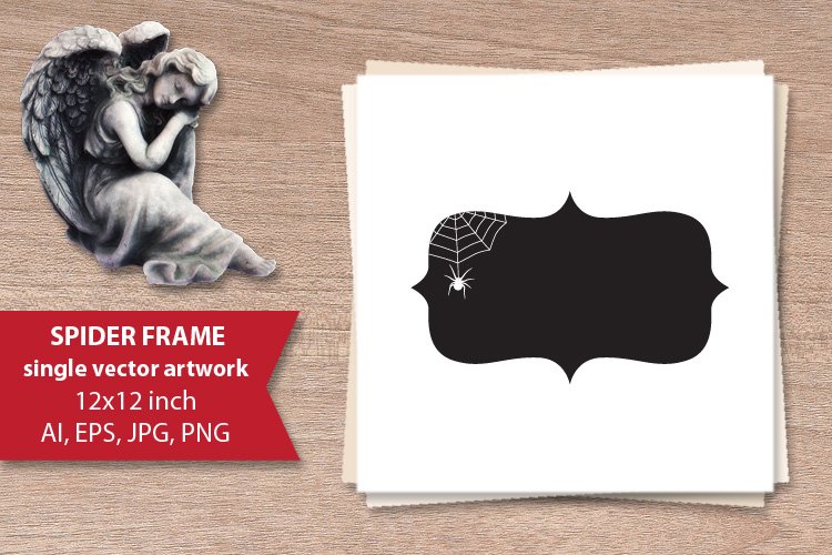 spider frame - single vector artwork (885959) | Elements | Design Bundles