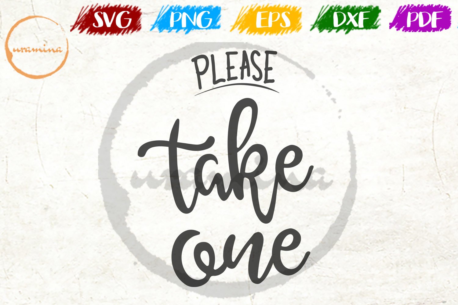 Please Take One Wedding Quote Sign Art (551022) | SVGs | Design Bundles