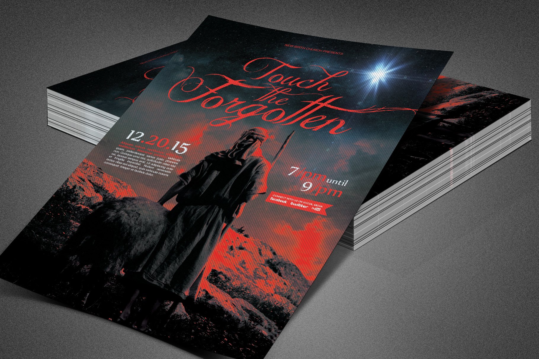 The Forgotten Church Flyer Template (405926) | Flyers | Design Bundles