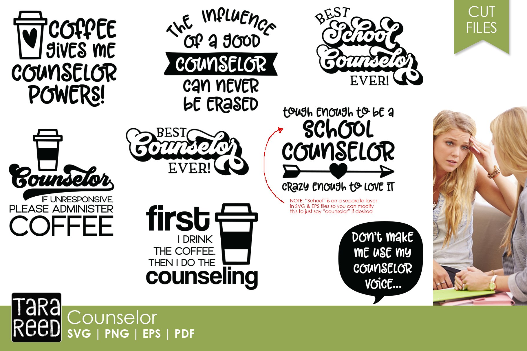 Counselor SVG and Cut Files for Crafters