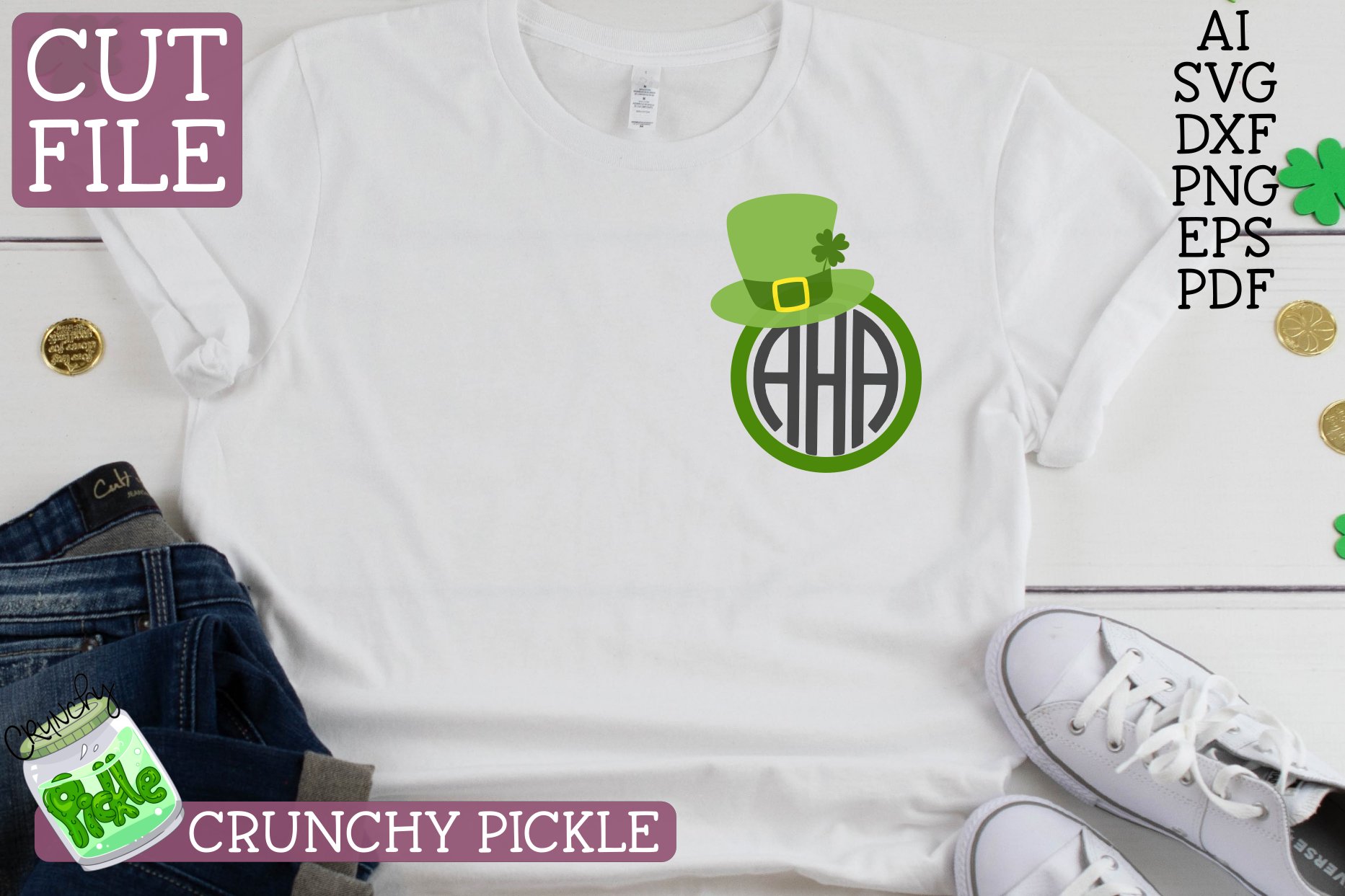 St Paddy Monograms - St Patrick's Day SVG File Bundle (213427 ...