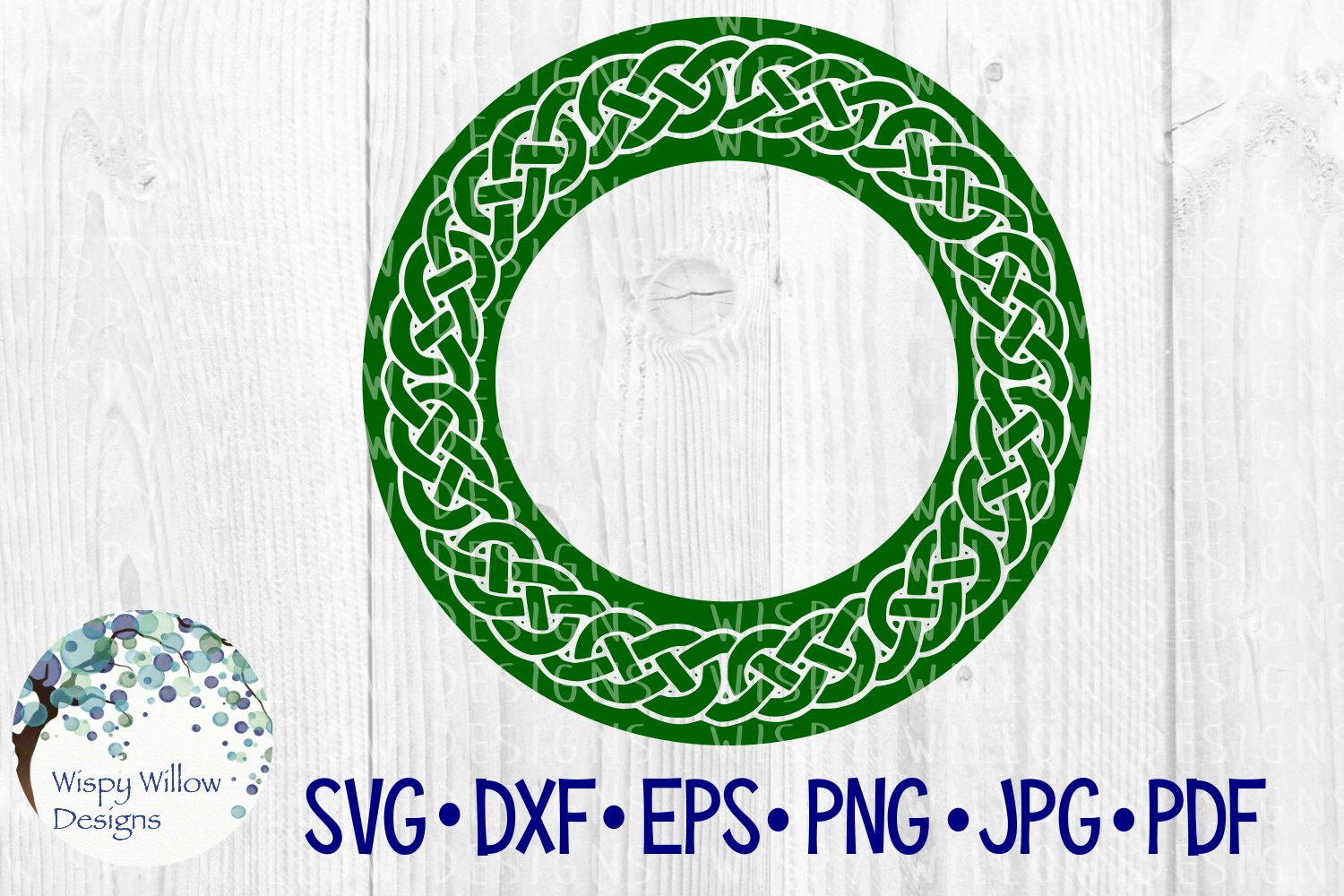 Celtic Border Circle SVG Cut File, Name Monogram Frame (109752) | SVGs ...