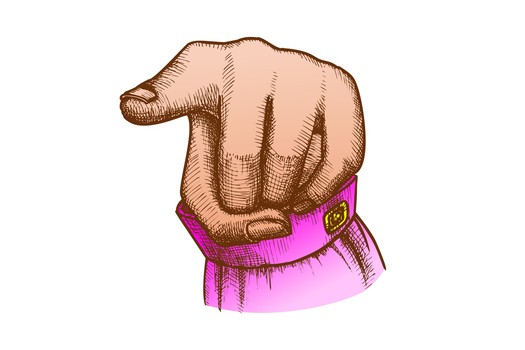 Pointing Female Hand Vector
