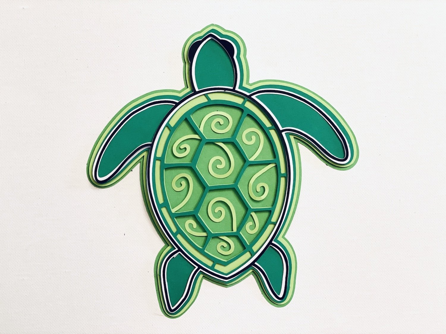 Turtle 3D Layered Design