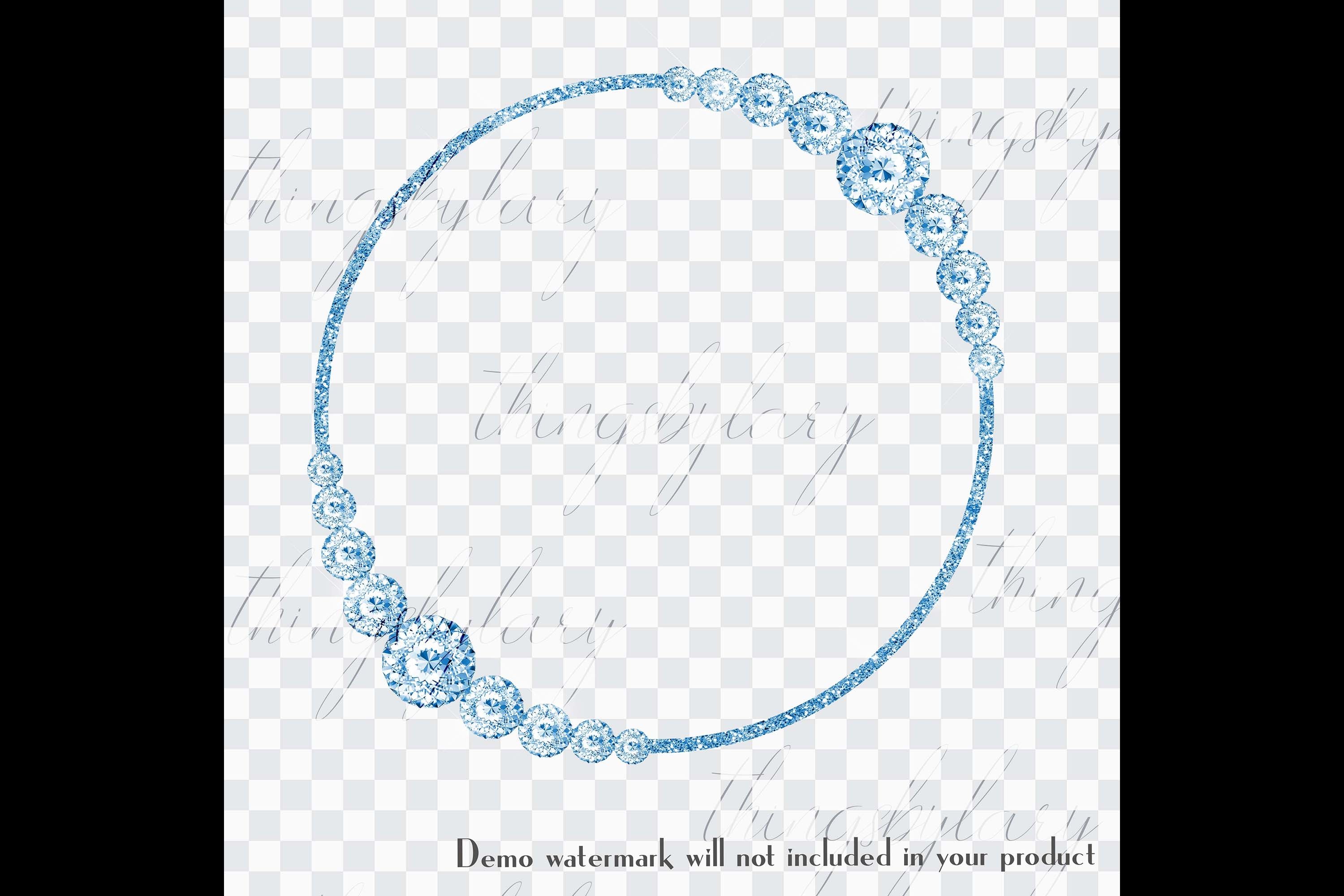 100 Diamond & Glitter Circle Frames Royal Victorian Clip art (564274 ...