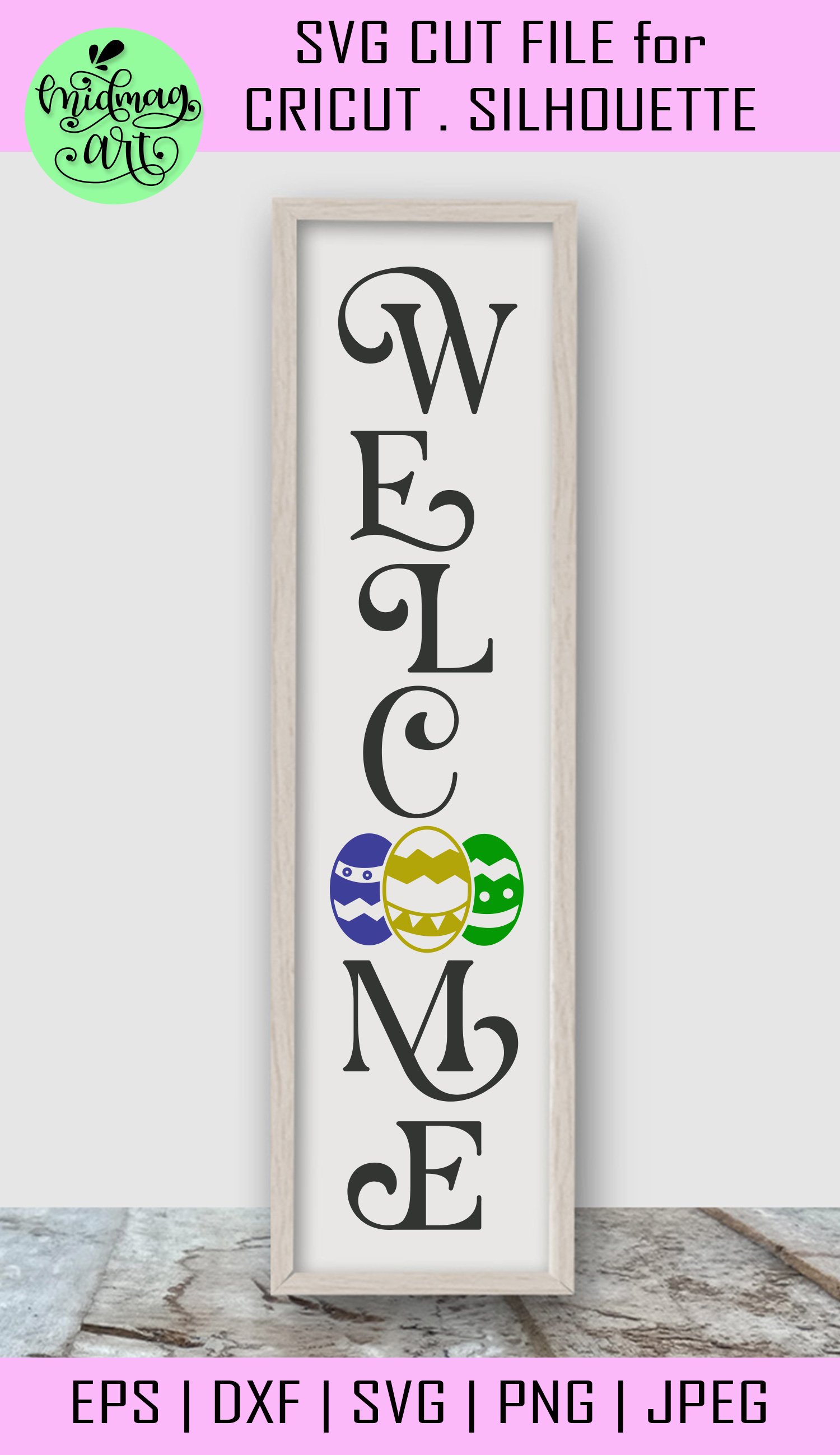 Welcome easter svg, easter sign svg (513713) | SVGs | Design Bundles