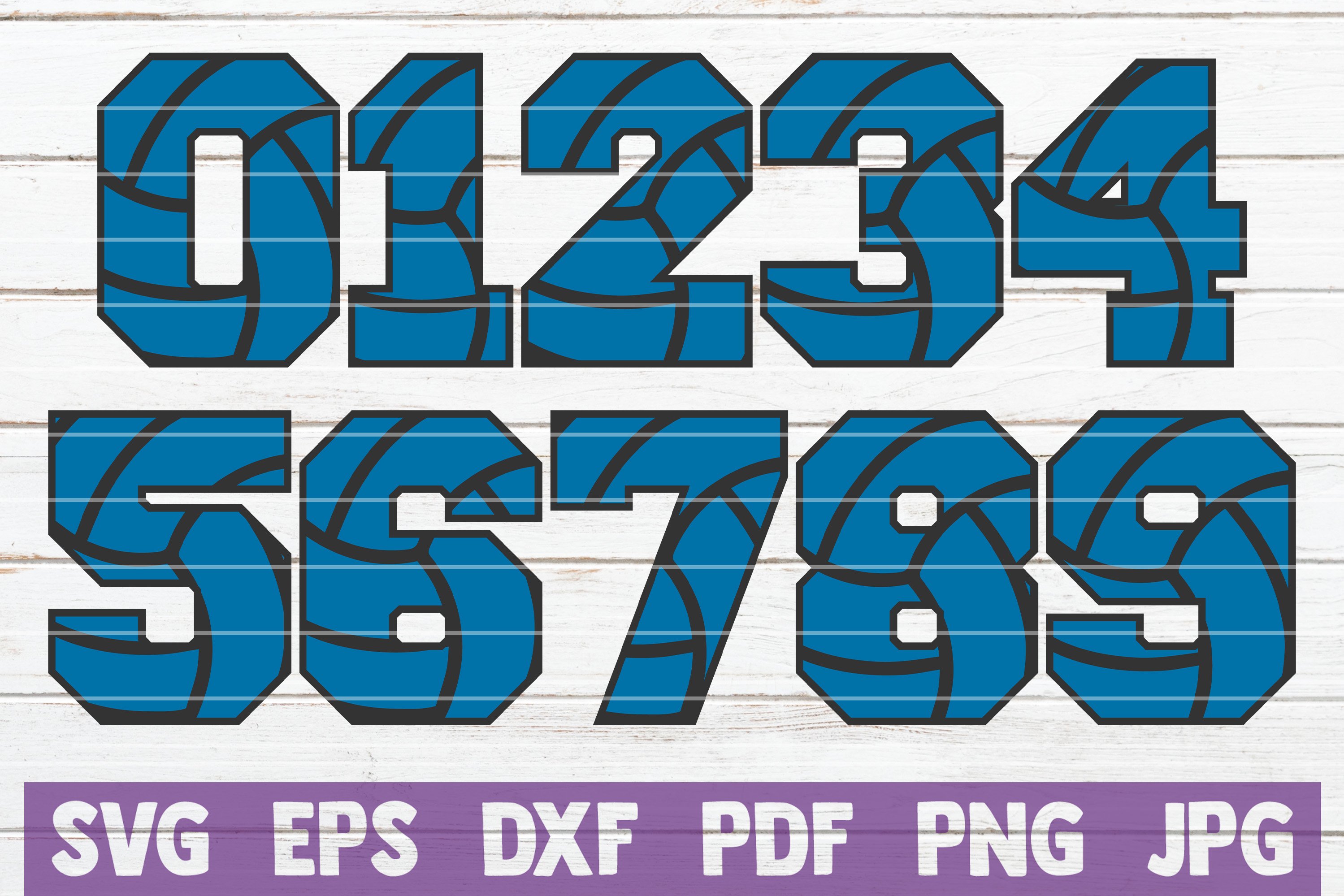 Sports Numbers Bundle | SVG Cut file | SVG bundle (254375) | Cut Files ...