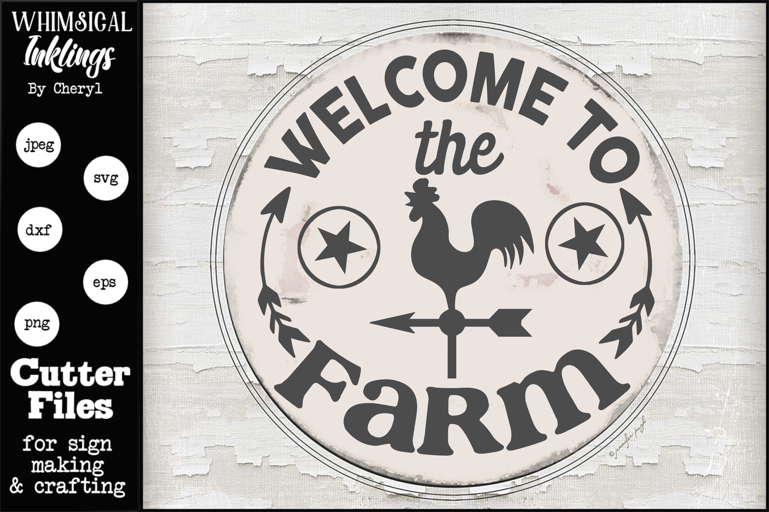 Welcome To The Farm-Round SVG (639533) | Cut Files | Design Bundles