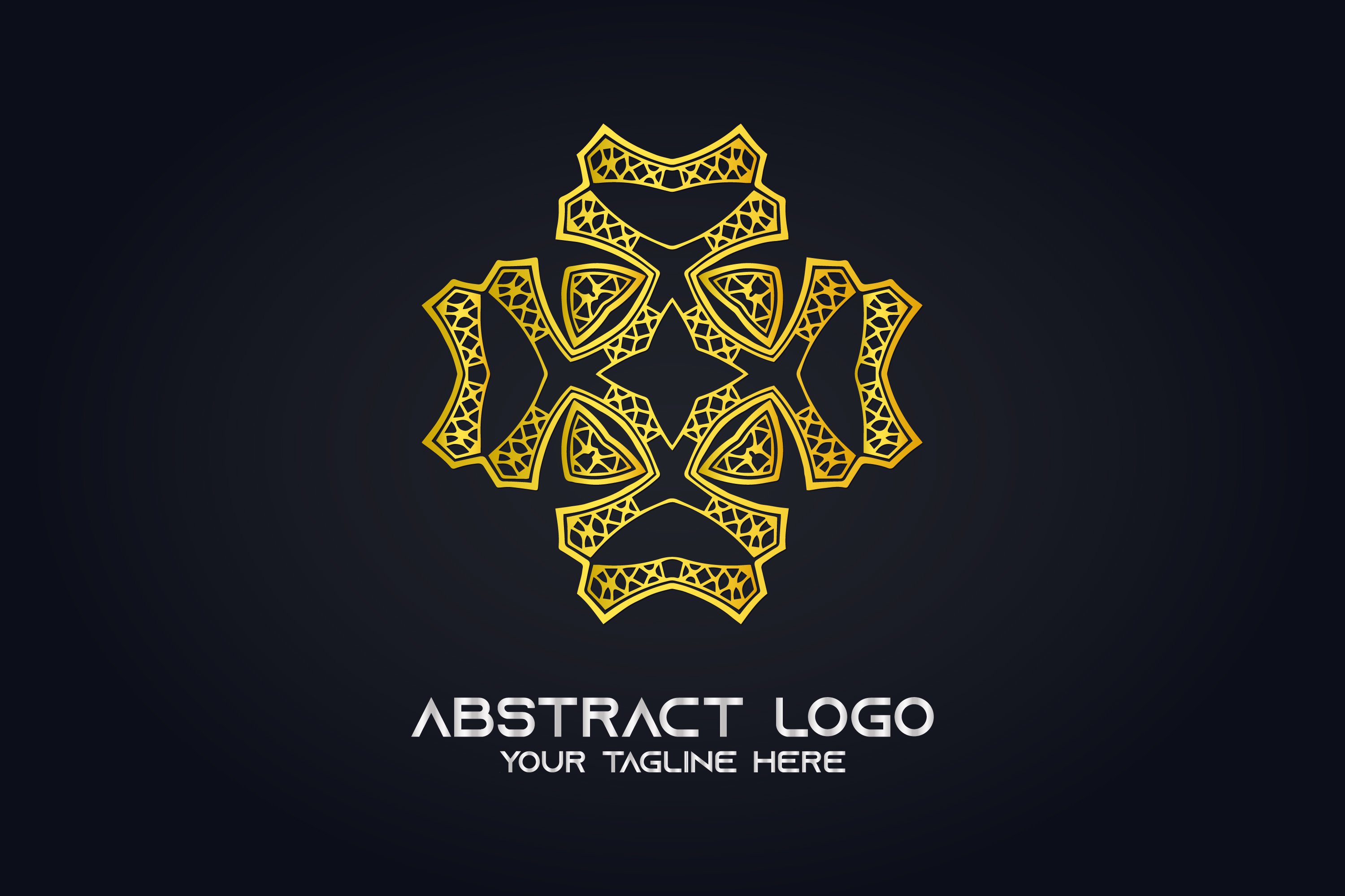 Logo Abstract Gold Color (888602) | Logos | Design Bundles
