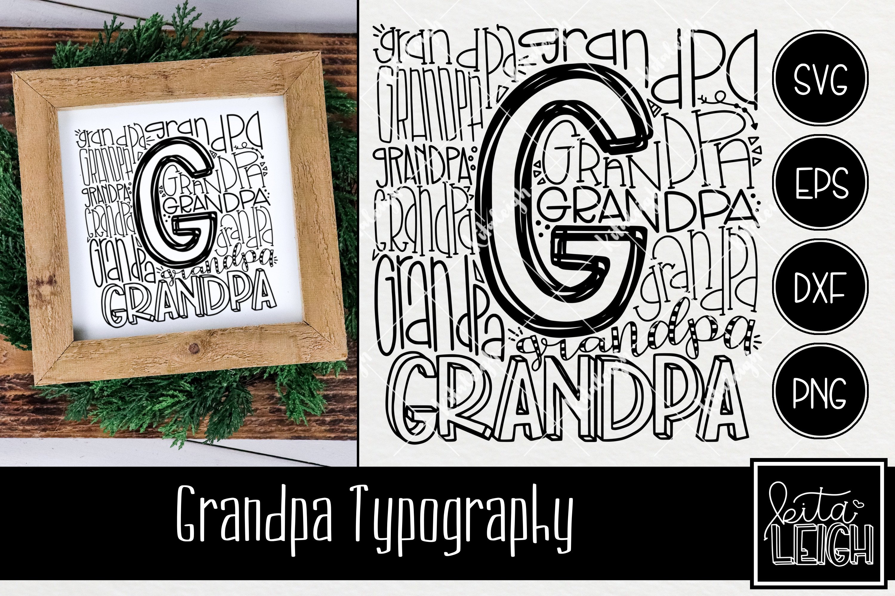 Grandpa Typography Shirt | Grandparents Day SVG