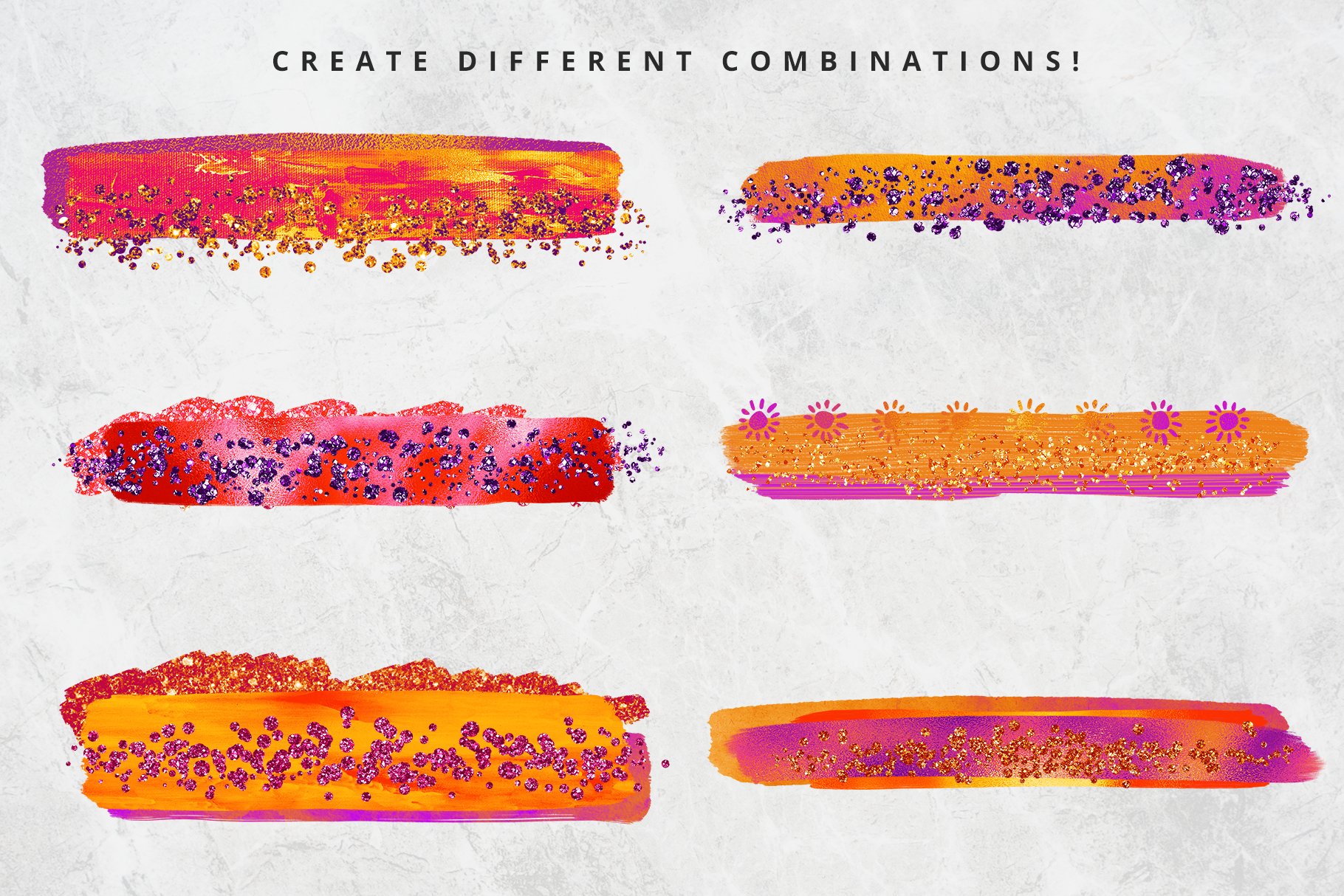 Sunset Brush Strokes