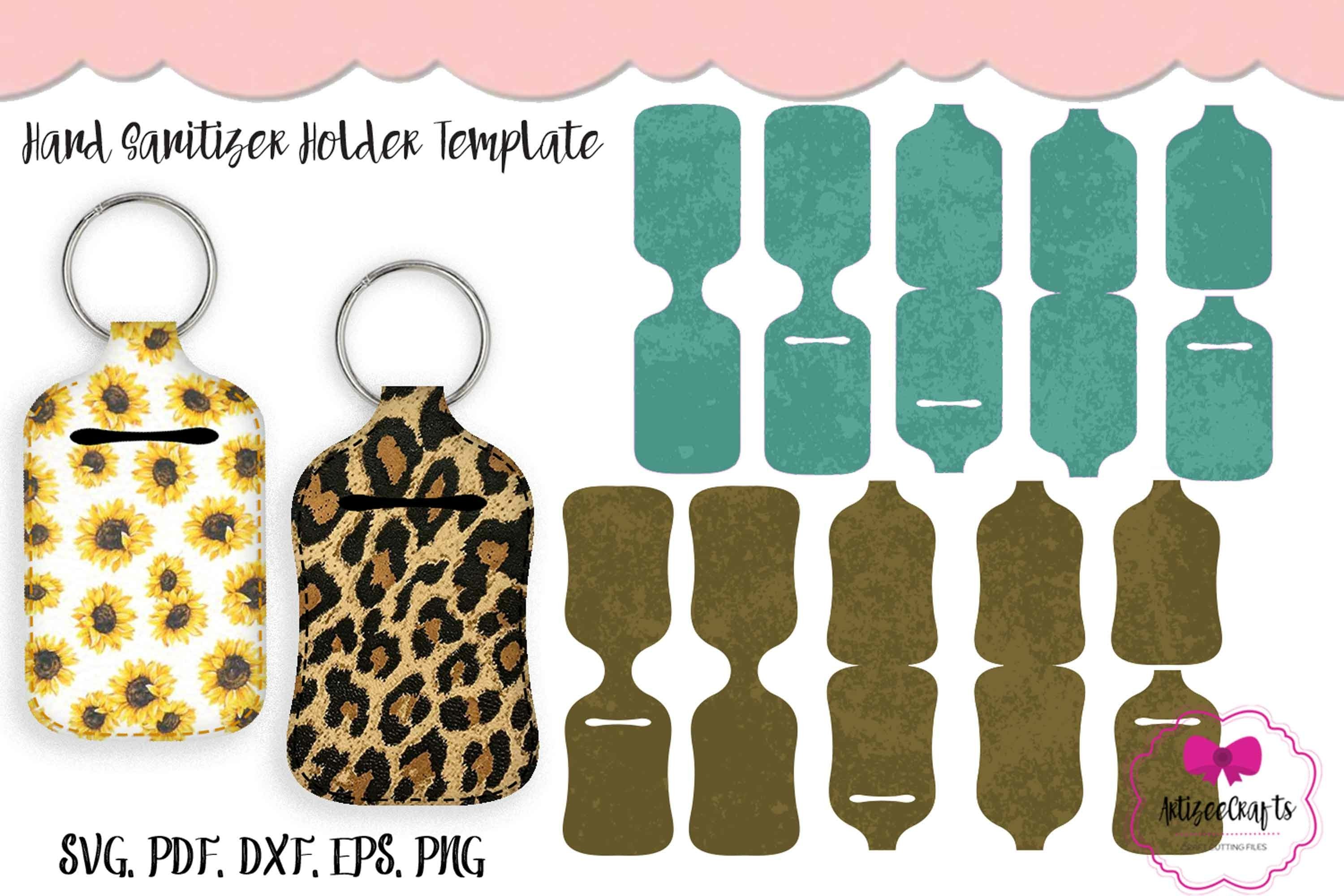 Hand Sanitizer Holder Template Key Fob SVGI Leather Key Fob 1153614 