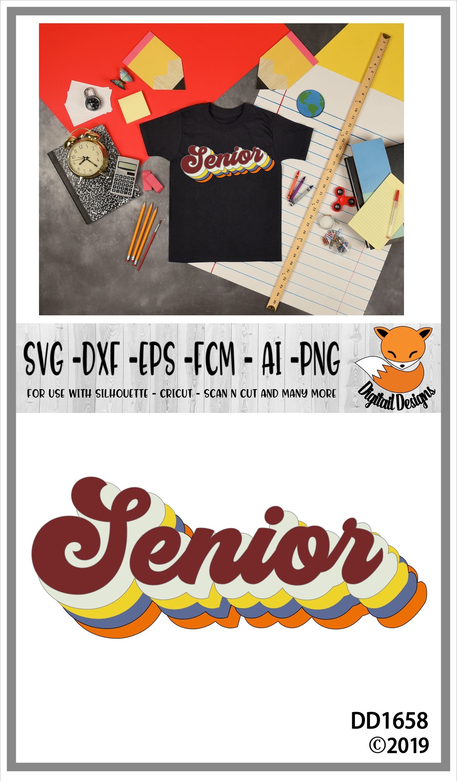 Retro Senior SVG Bubble Letters (340628) | Cut Files | Design Bundles