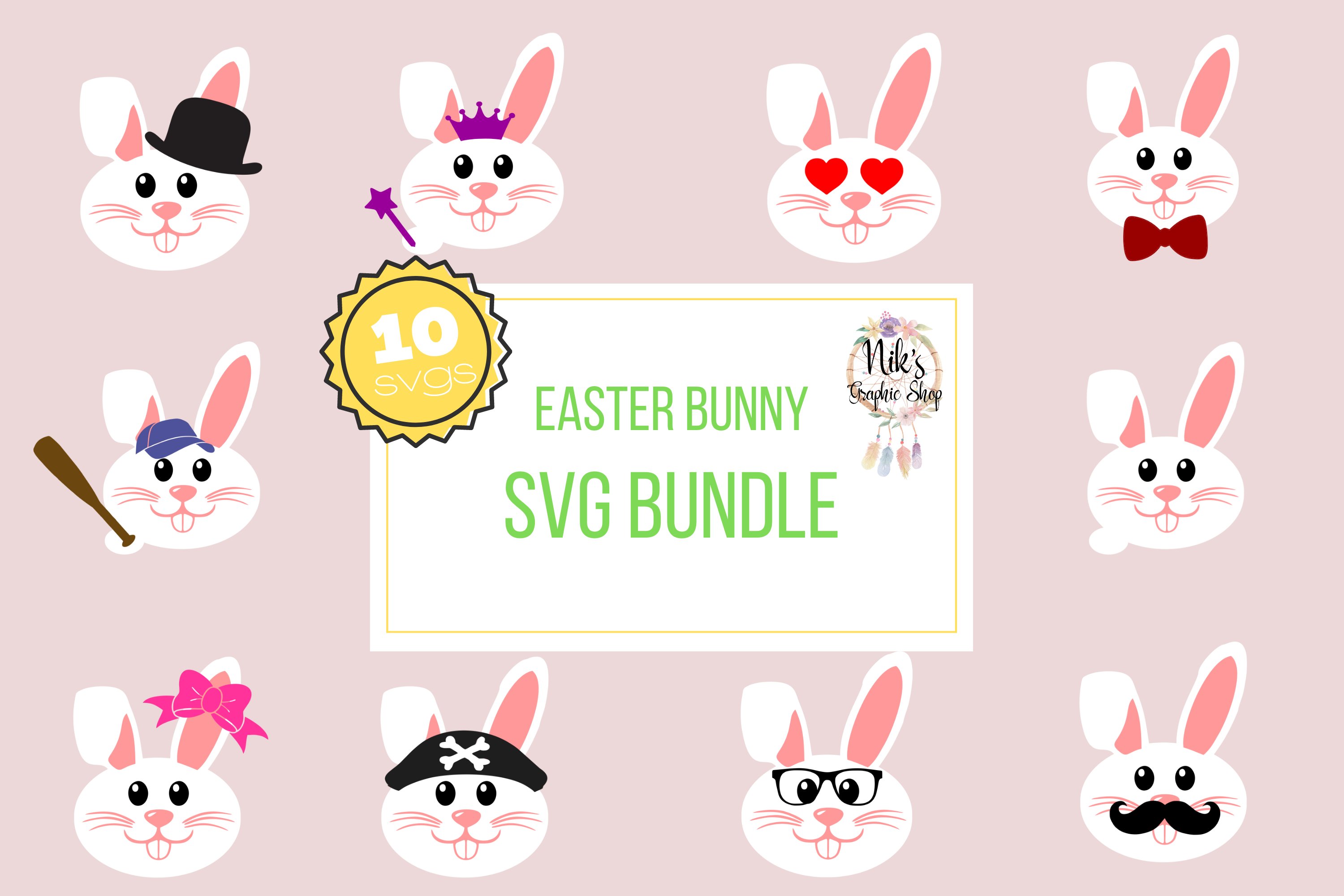 Easter bunny svg, Easter Svg, Bunny Svg, Easter Graphic (73697) | Cut ...
