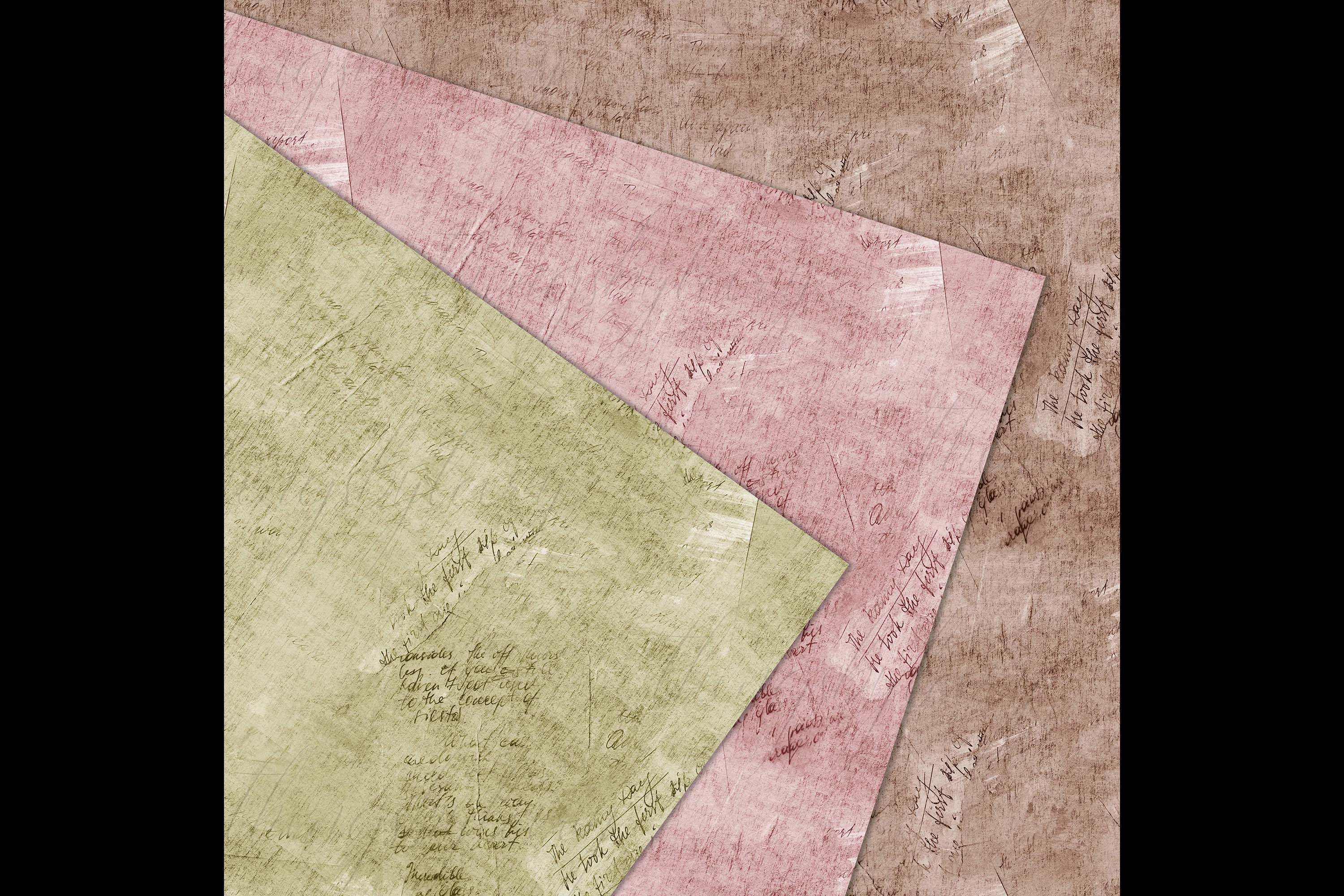 100 Seamless Old Paper Letter Vintage Script Digital Papers (277140 ...