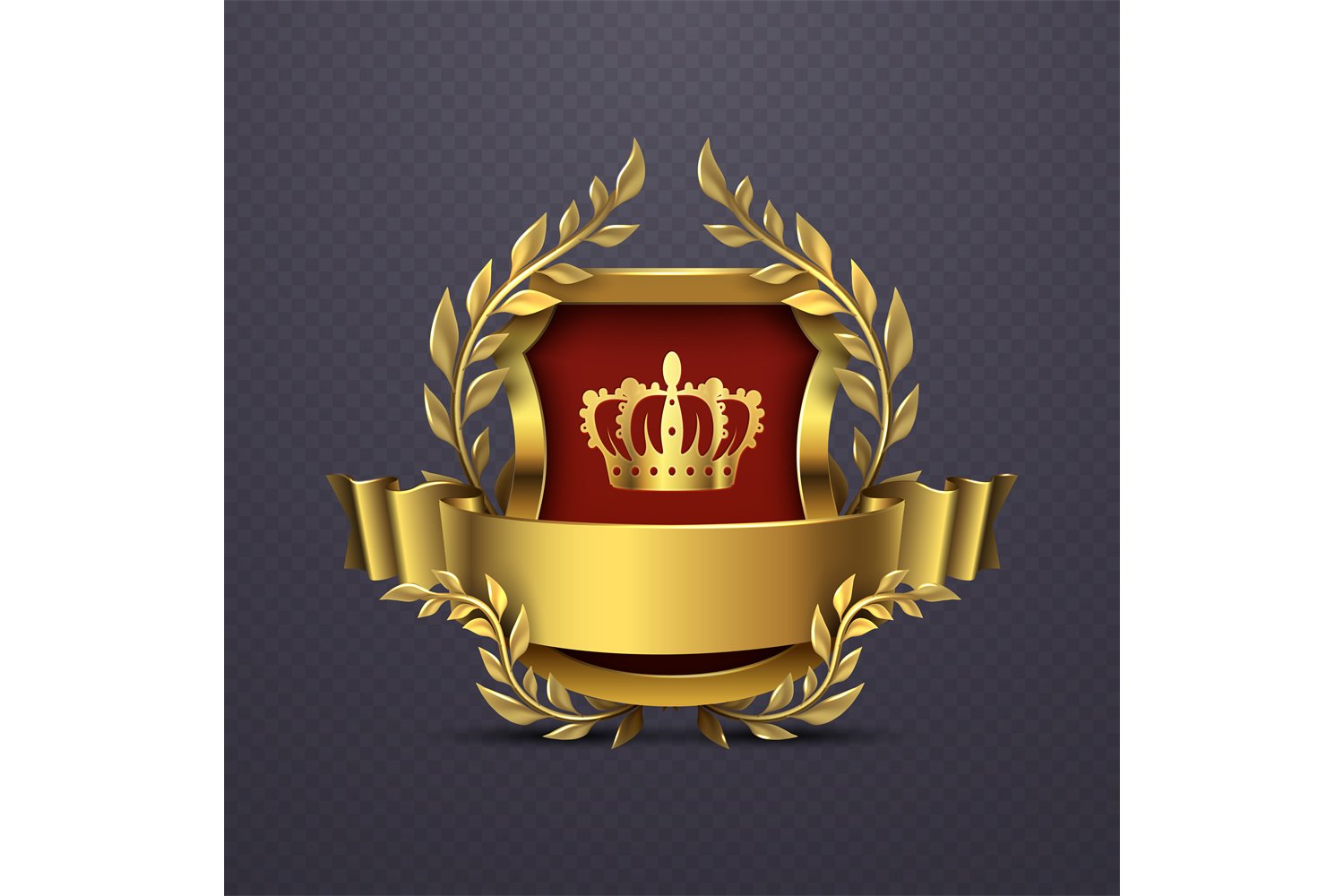 Royal heraldic victorian style emblem (891899) | Illustrations | Design ...