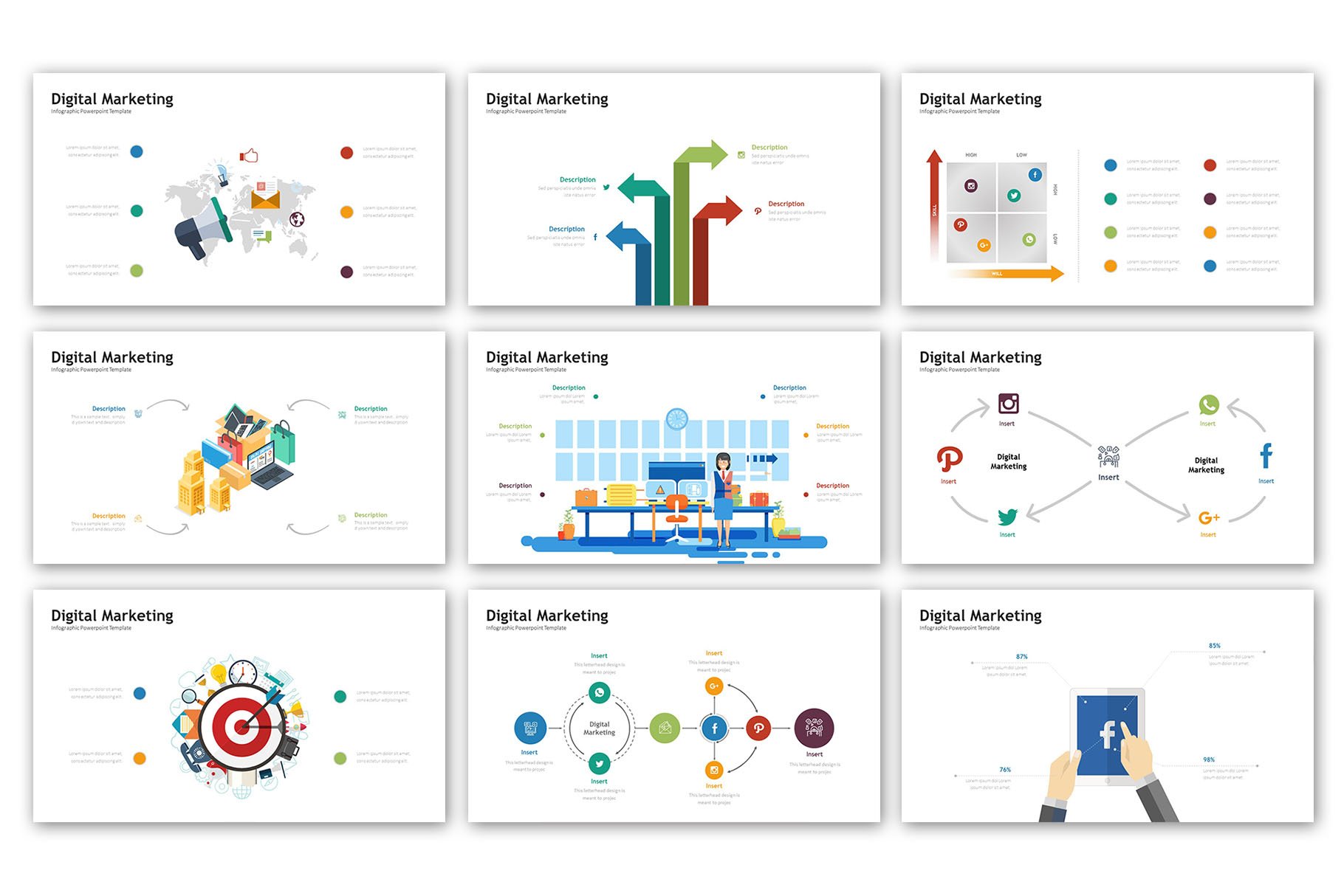 Digital Marketing Presentation - Infographic Template (245630 ...