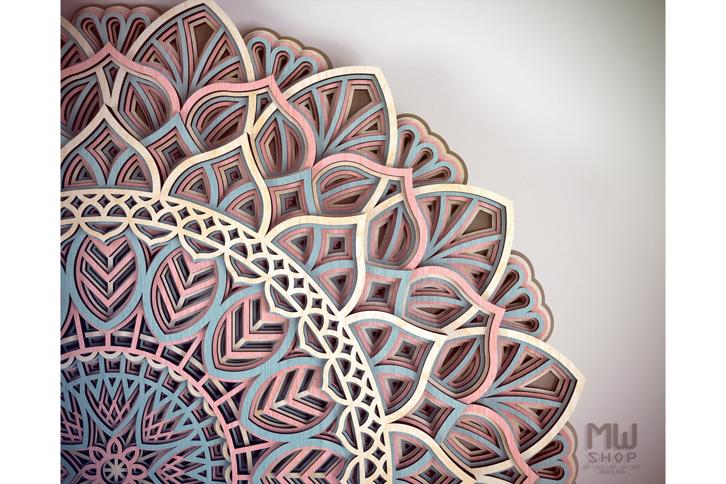 M17 - Multilayer Mandala Pattern for cutting machines (578825) | Laser ...