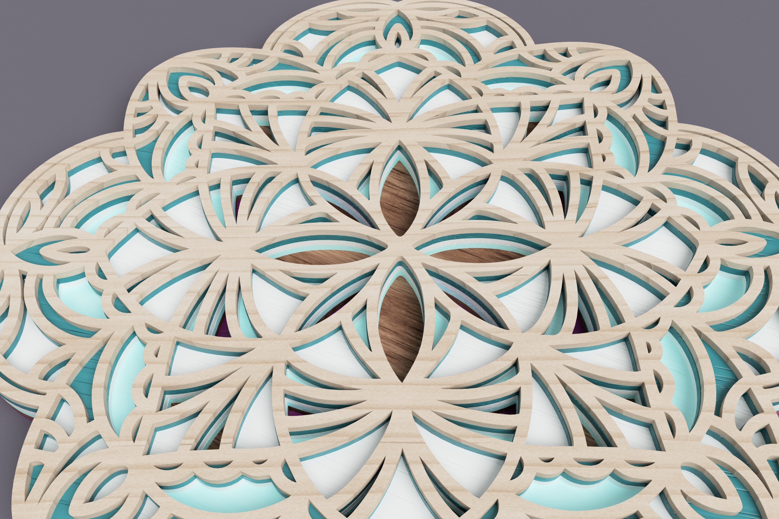 Mandala laser cut file