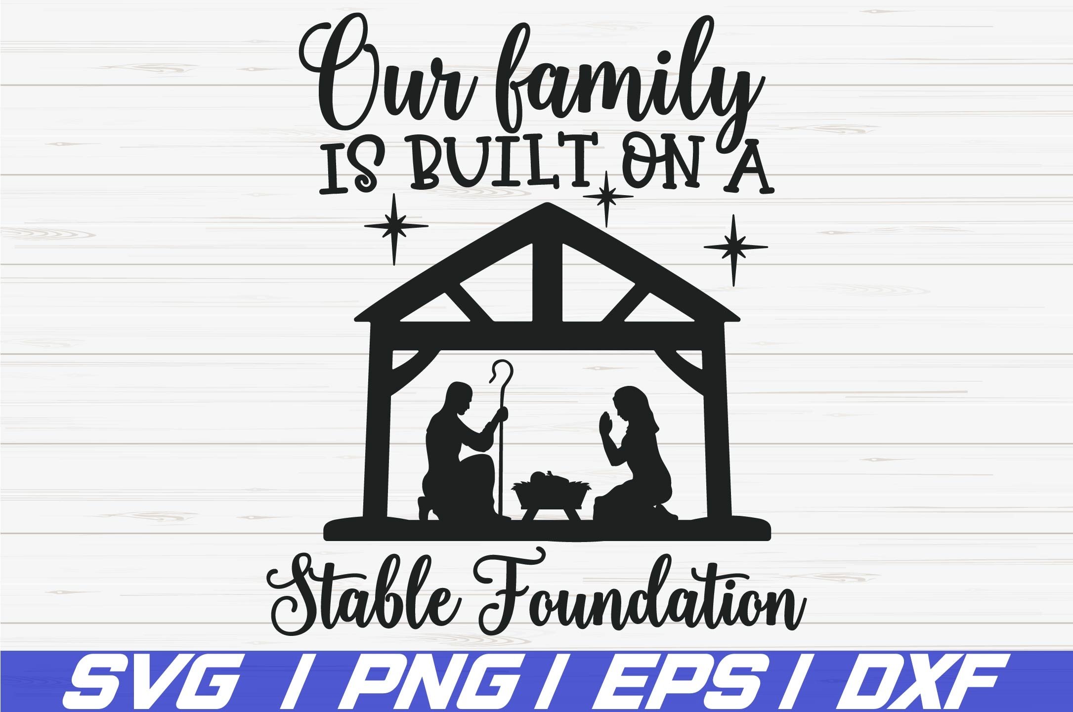 Our Family Is Built On A Stable Foundation SVG / Cut File (1036605 ...