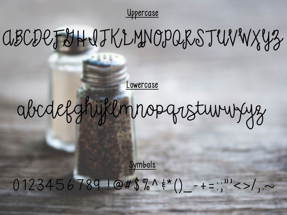 Salt and Pepper (29046) | Script | Font Bundles