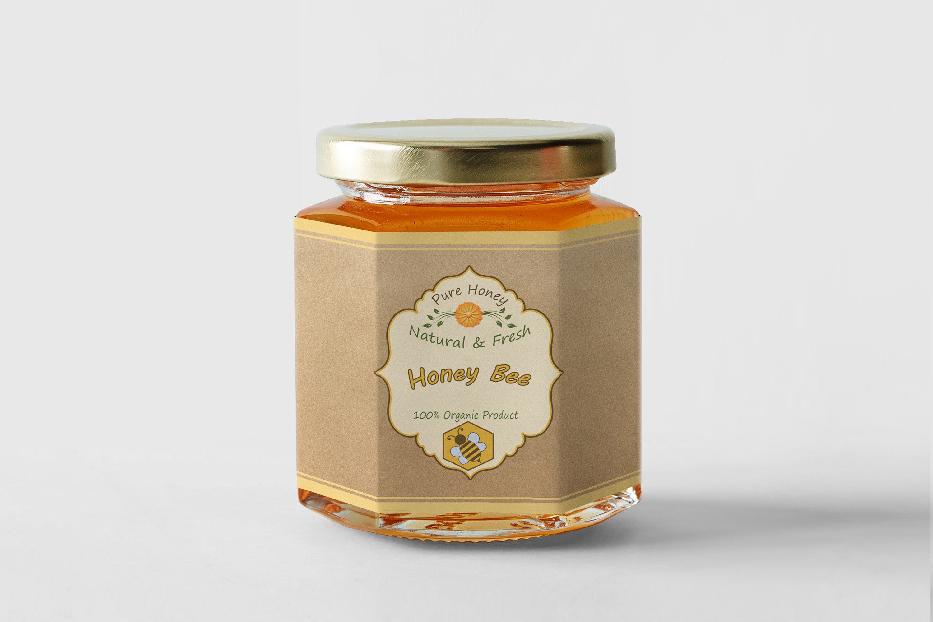 40 Honey Jar Labels PNG (254285) | Labels | Design Bundles