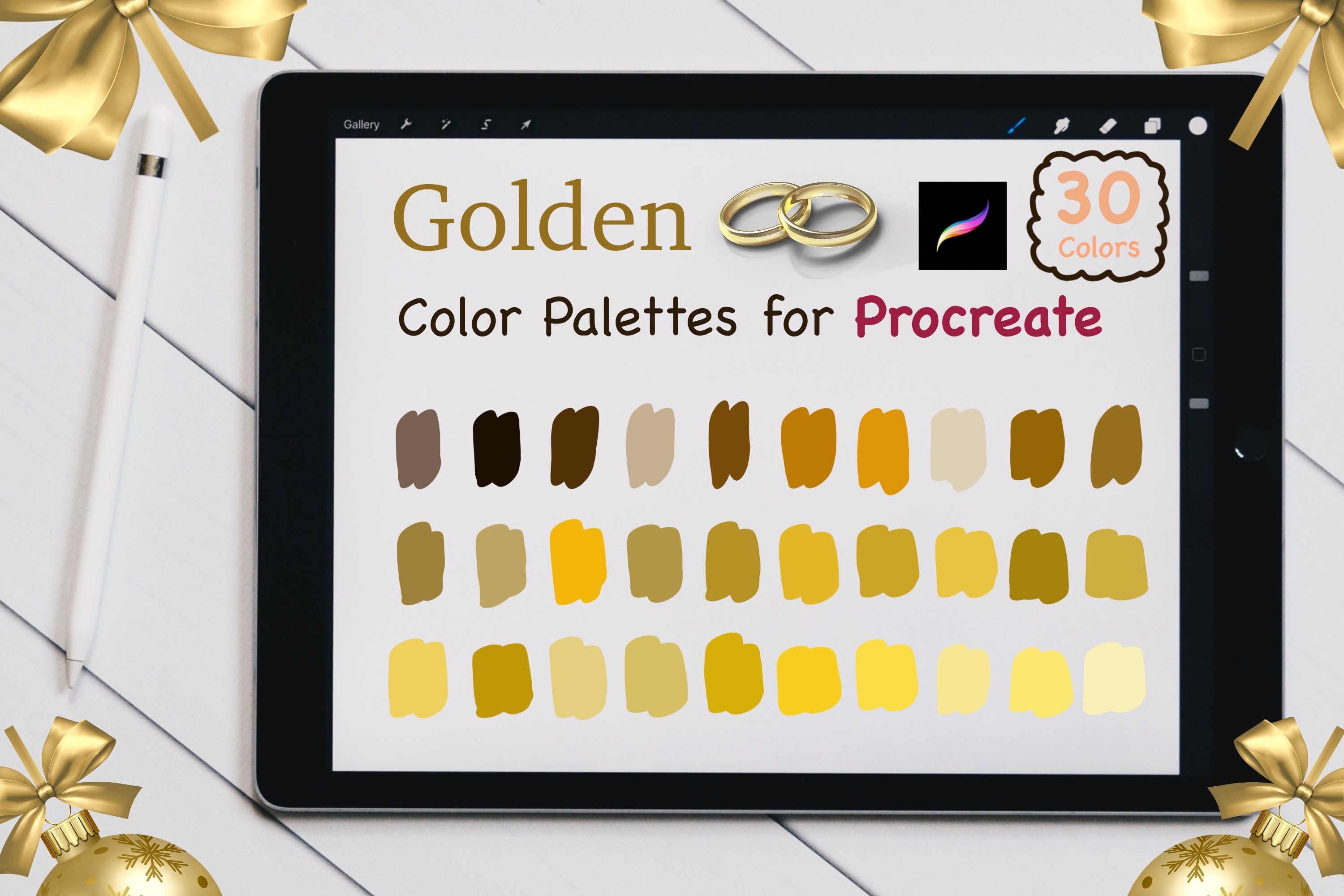 Color Palettes Set For Procreate Golden Set 926409 Procreate 