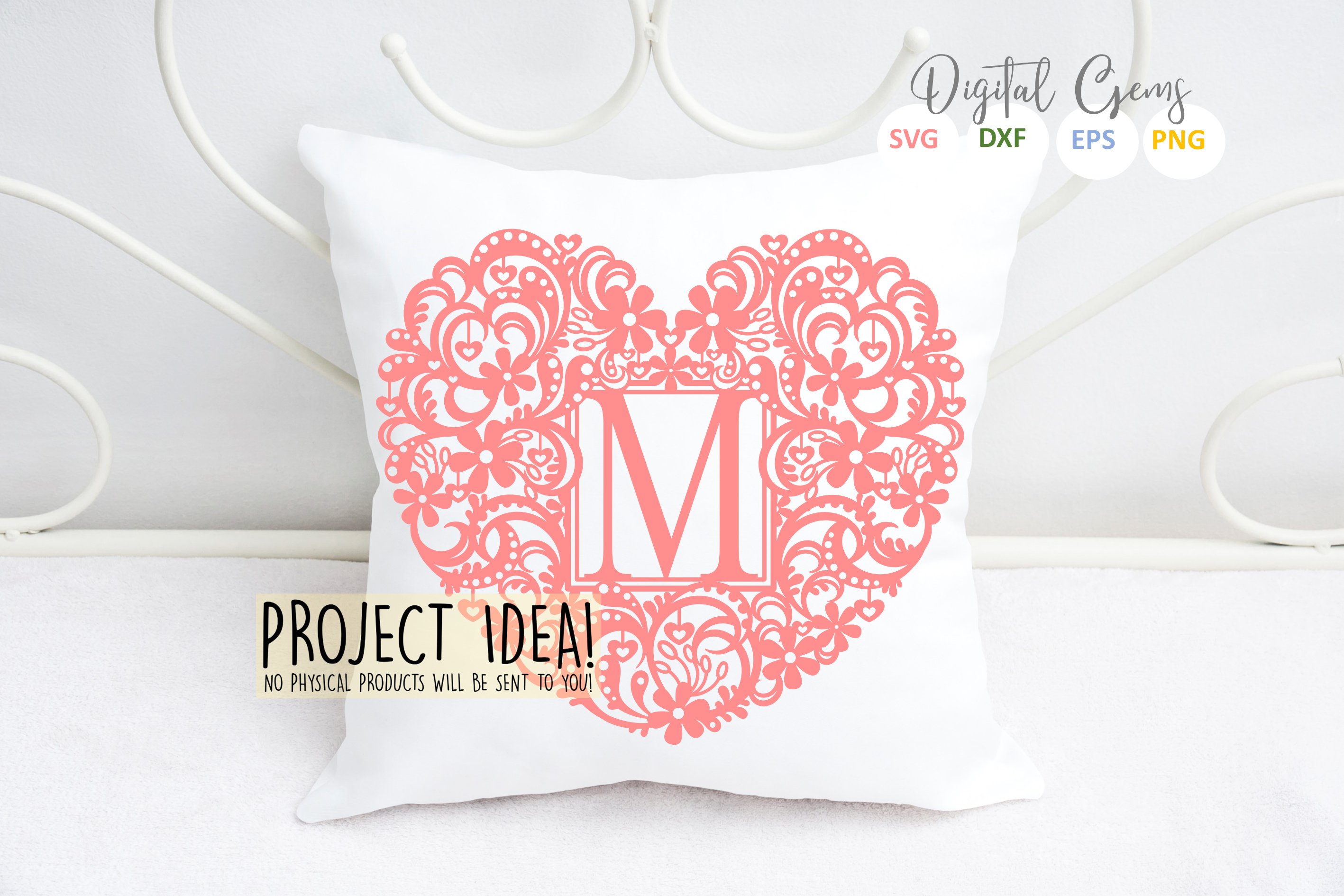 Letter M paper cut design. SVG / DXF / EPS / PNG files (228815) | SVGs ...