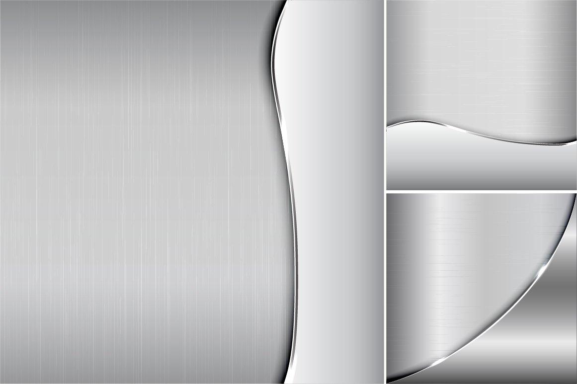 Collection of metallic backgrounds. (8450) | Textures | Design Bundles