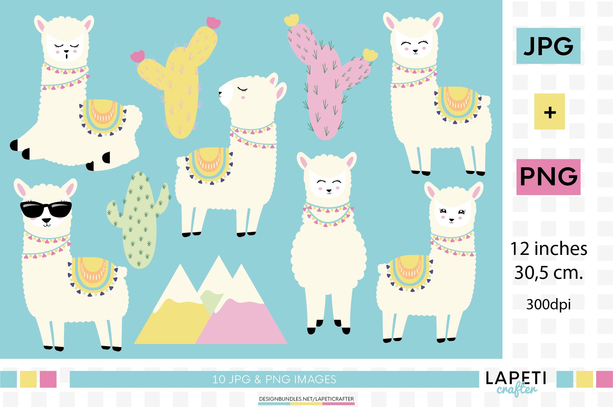 Llama clipart, llama birthday png, happy llama stickers (242122 ...