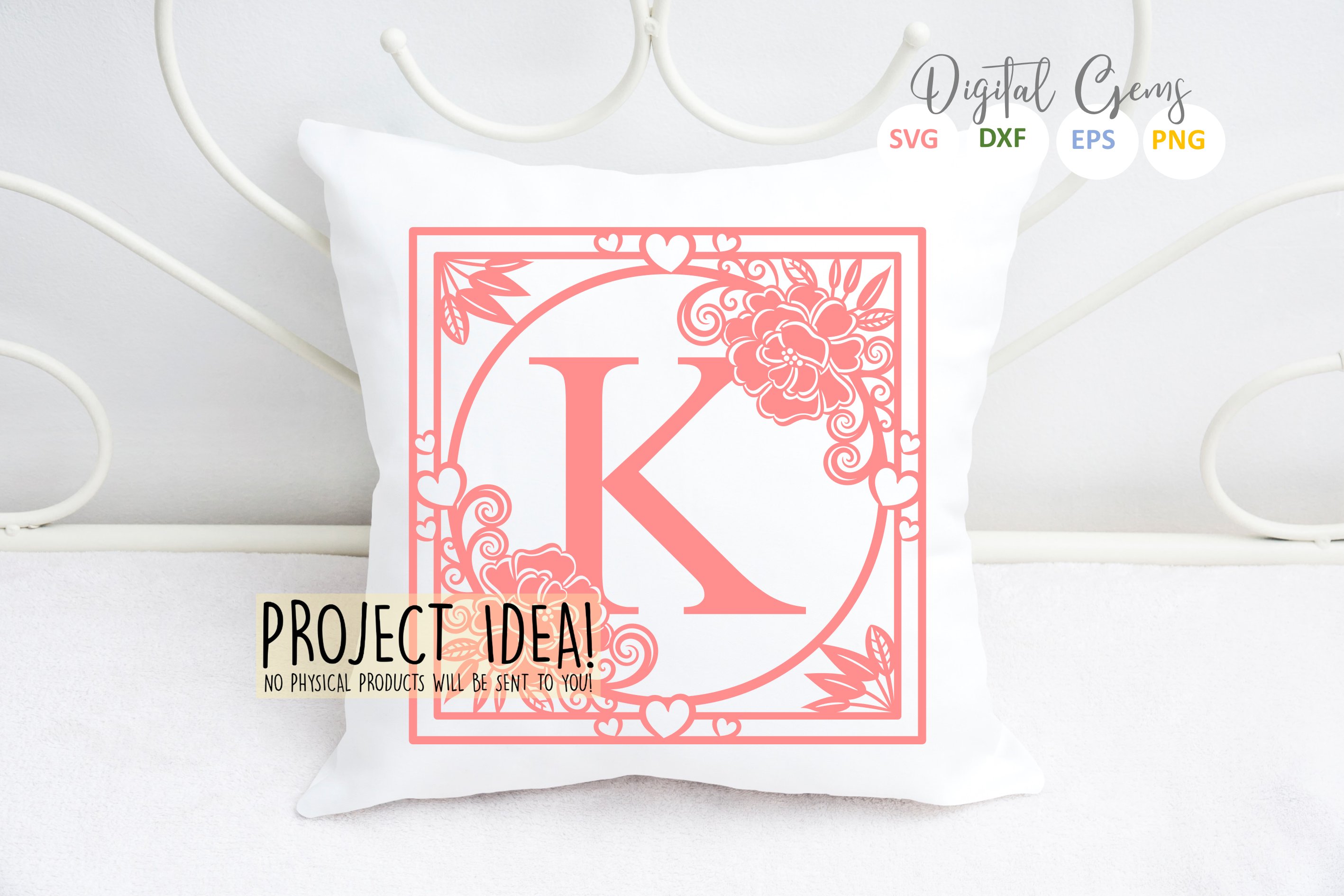 Letter K papercut design. SVG / DXF / EPS files (194955) | SVGs ...