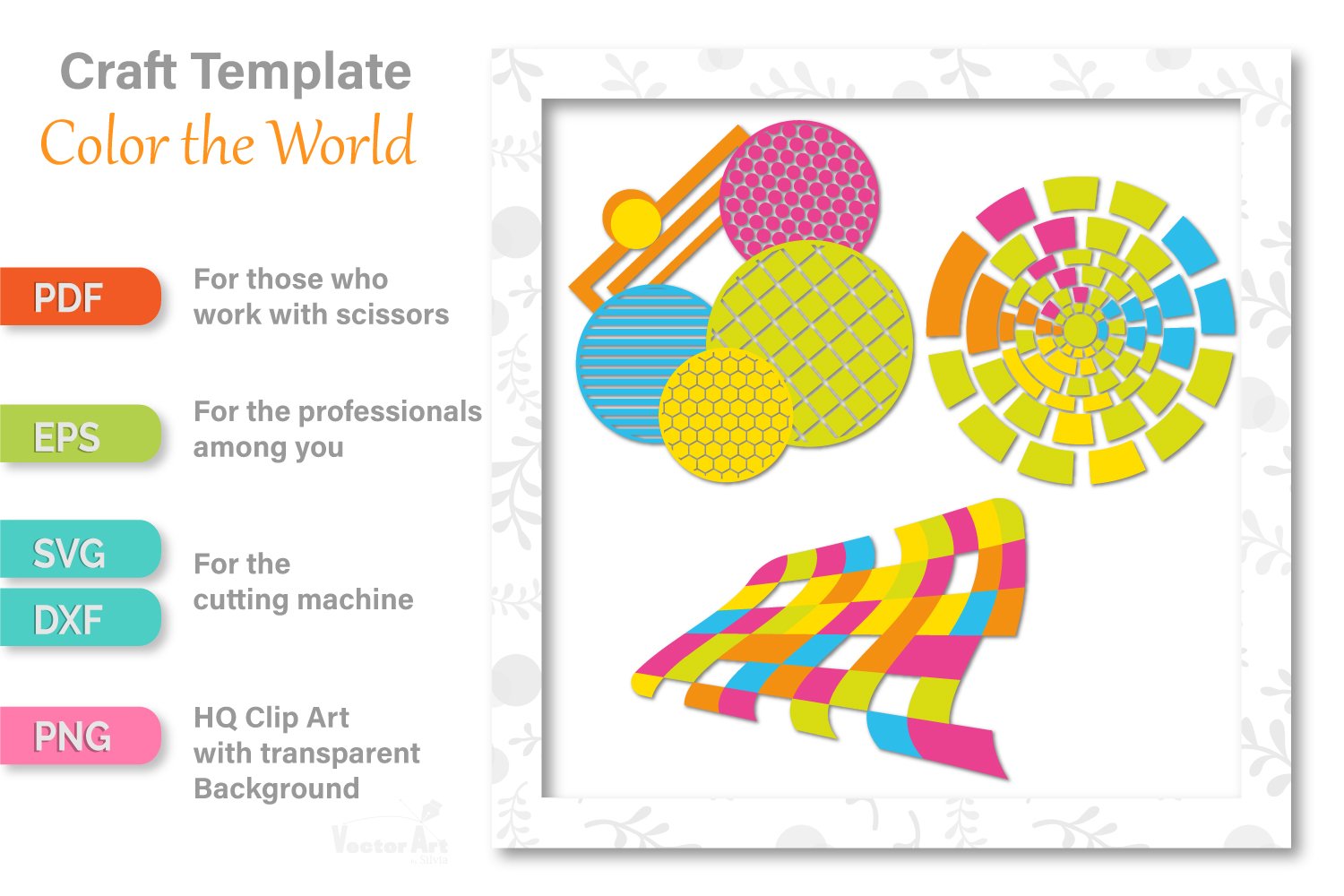 Colorful Geometric - Cut File for Crafters (914360) | Paper Cutting ...