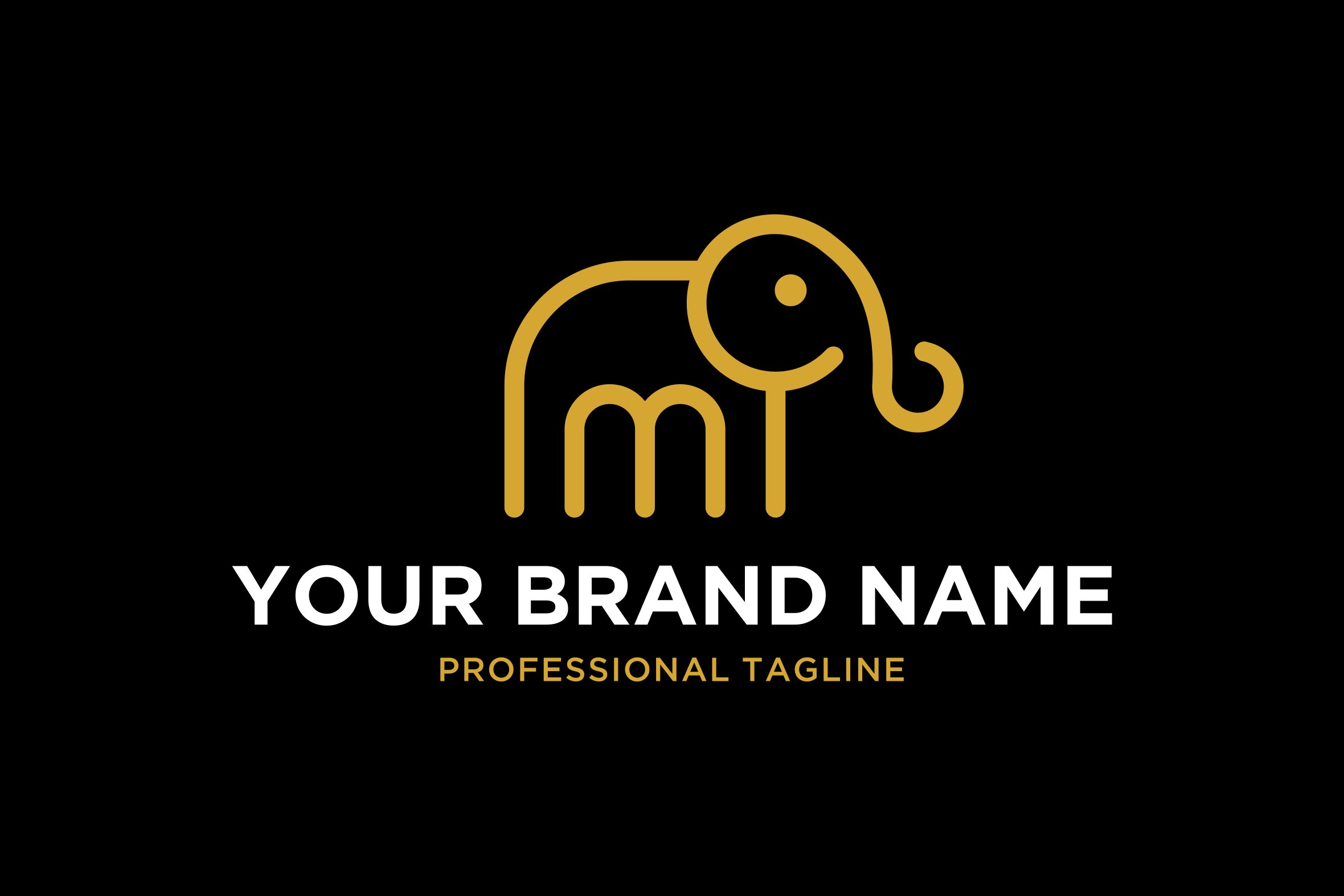 Elephant Letter M Logo vector template (1827760) | Logos | Design Bundles