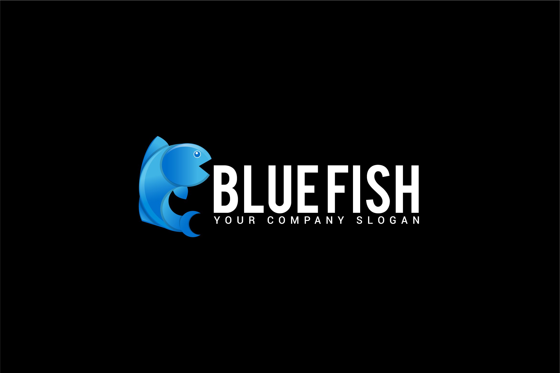 Bluefish Logo Premium Vector | Bluefish Logo Vector