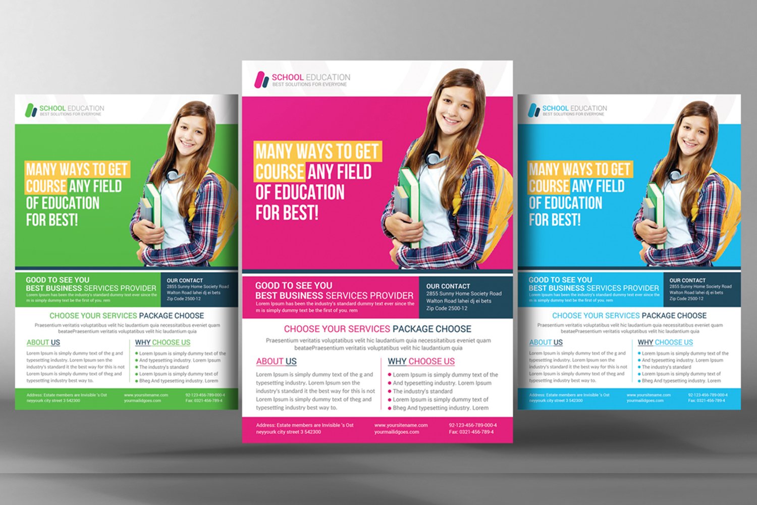 Elementary School Education Flyer (434055) | Flyers | Design Bundles