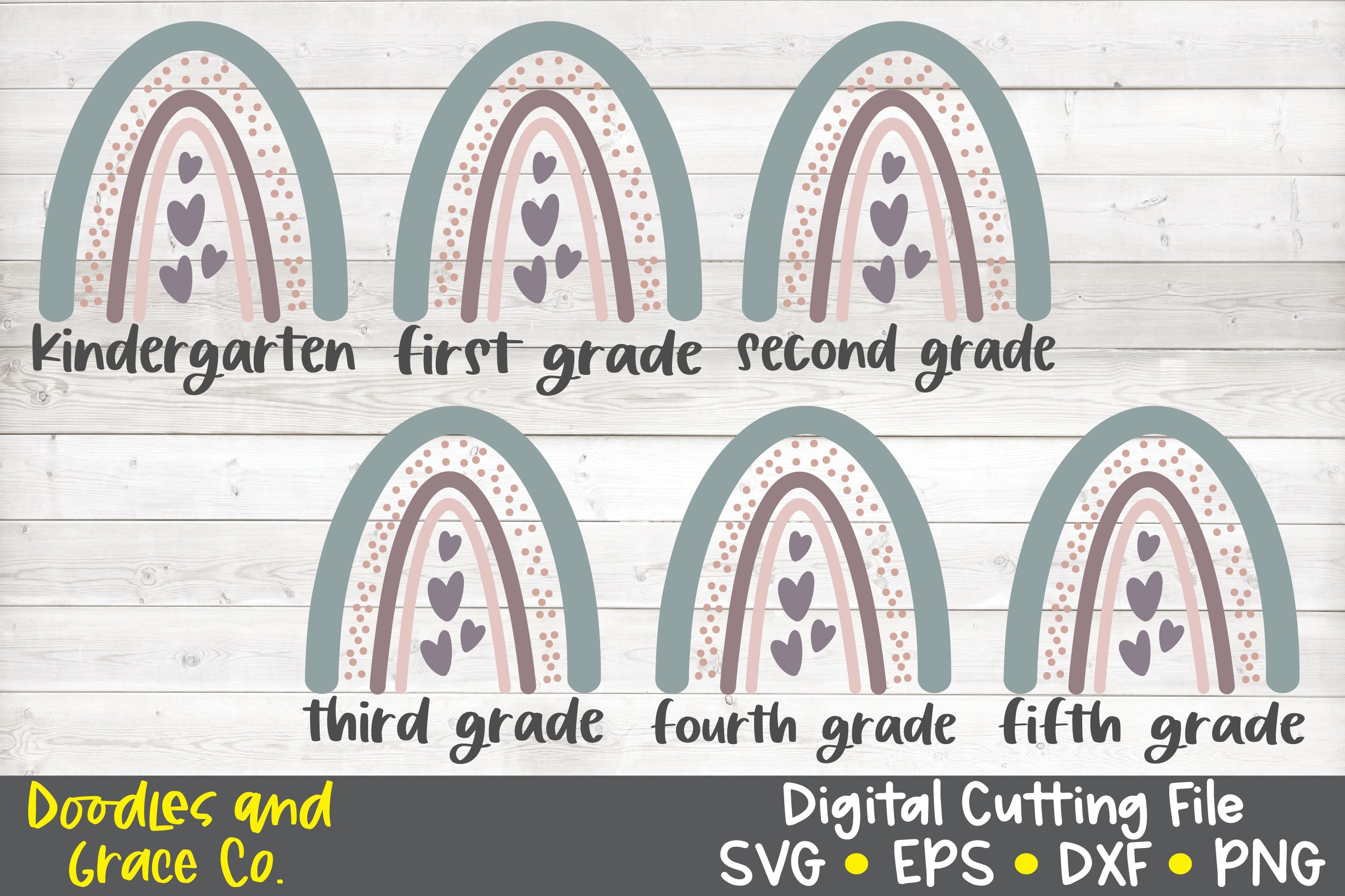 School Grades SVG Bundle - SVG DXF - EPS - PNG (861348) | Cut Files ...