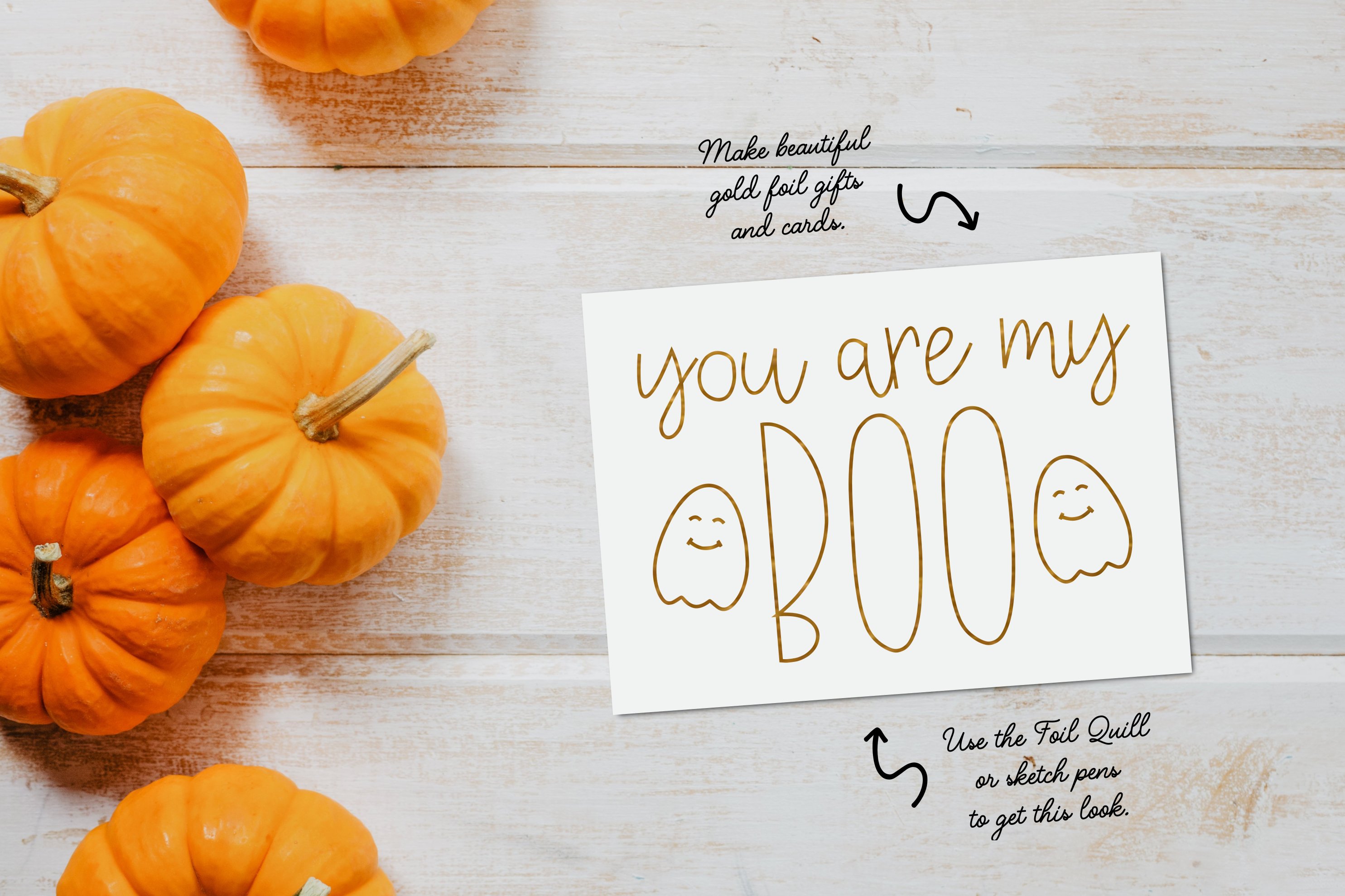 You Are My Boo Single Line Design for Foil Quill
