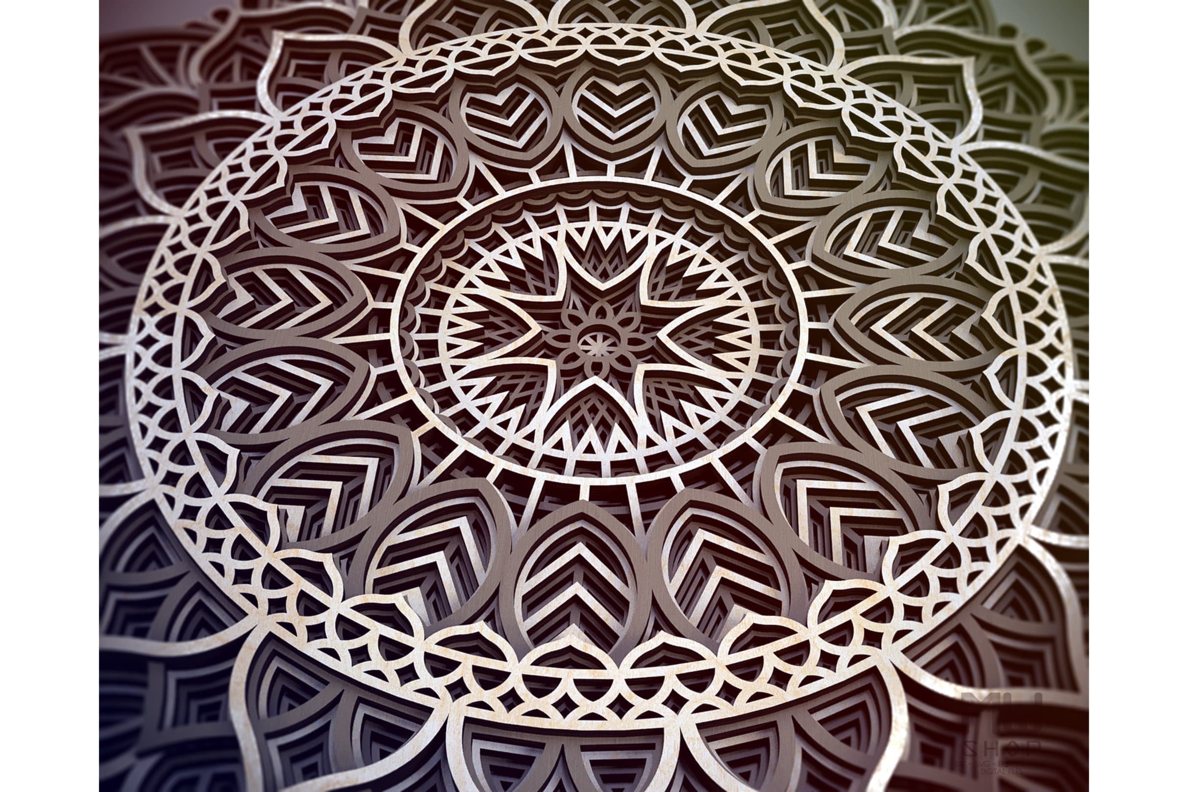 M17 - Multilayer Mandala Pattern for cutting machines (578825) | Laser ...