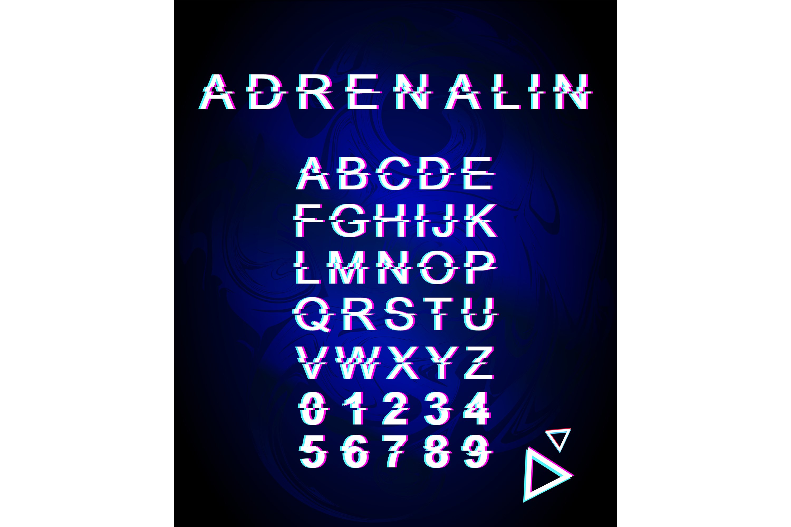 Adrenaline glitch font template (1215850) | Illustrations | Design Bundles
