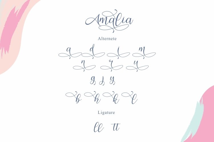 Amalia (701656) | Calligraphy | Font Bundles