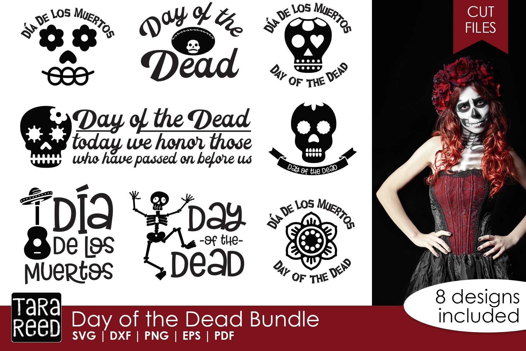 Day of the Dead Bundle (99063) | Cut Files | Design Bundles