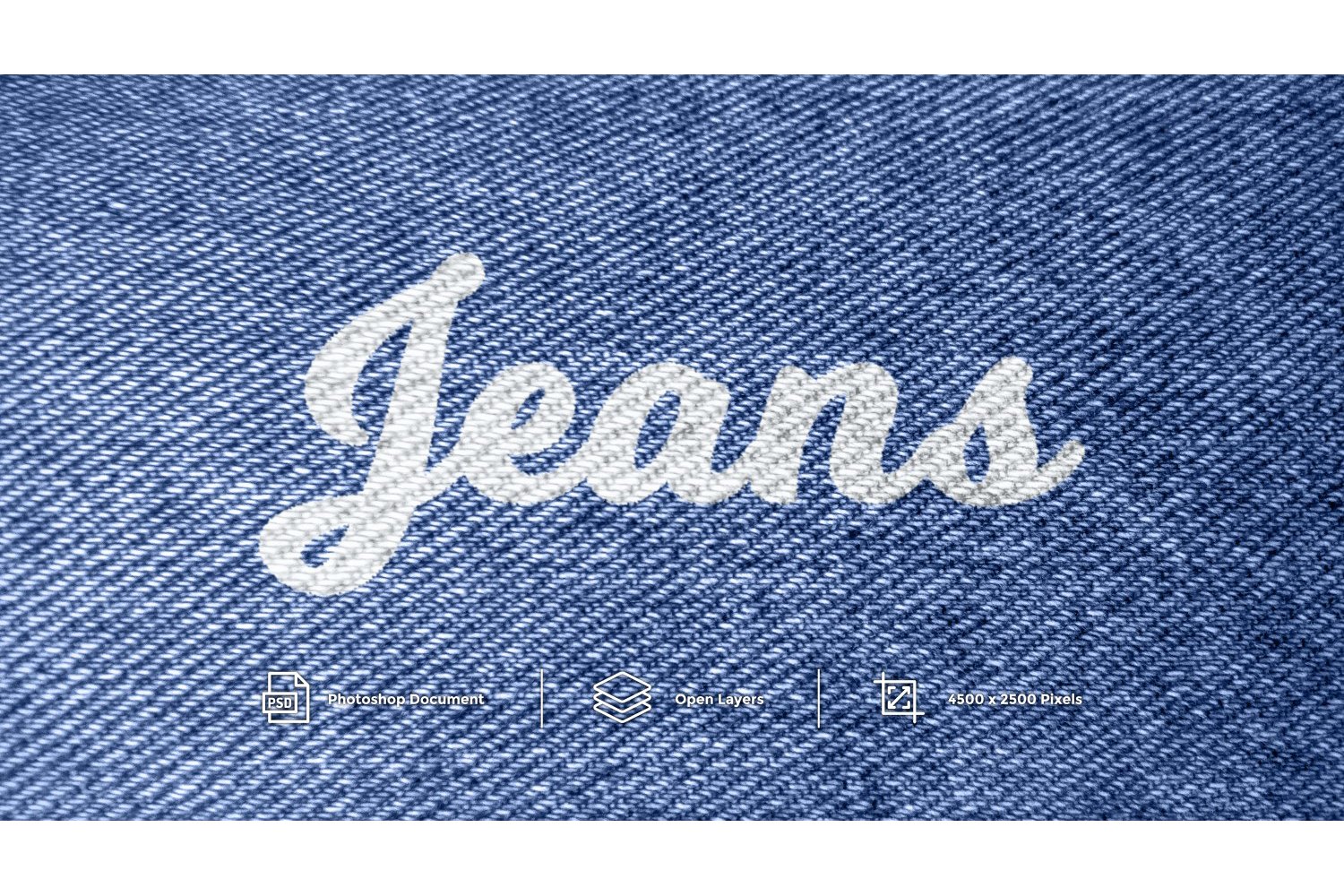 Jeans Text Effect Design Photoshop Layer Style Effect (461644 ...